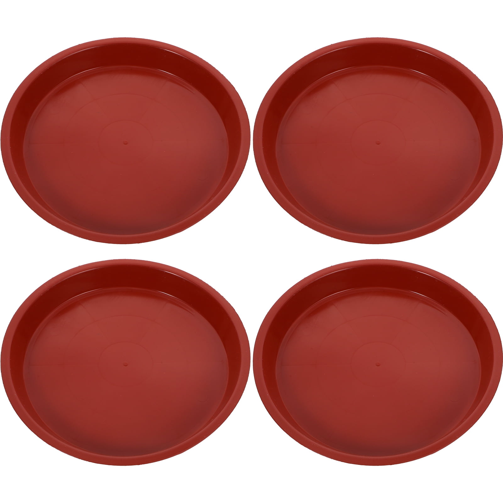 Melantax 4 Pack Plastic Flower Pots Drip Tray Flower Pot Tray Flower ...
