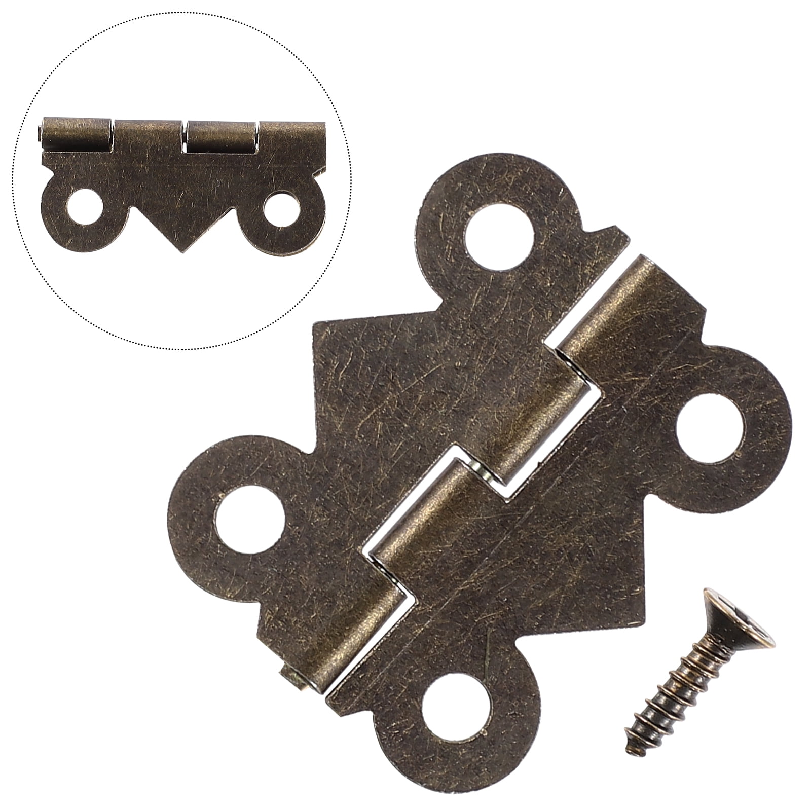 Melantax 48pcs Practical 4 Hole Antique Small Hinge Butterfly Shape ...
