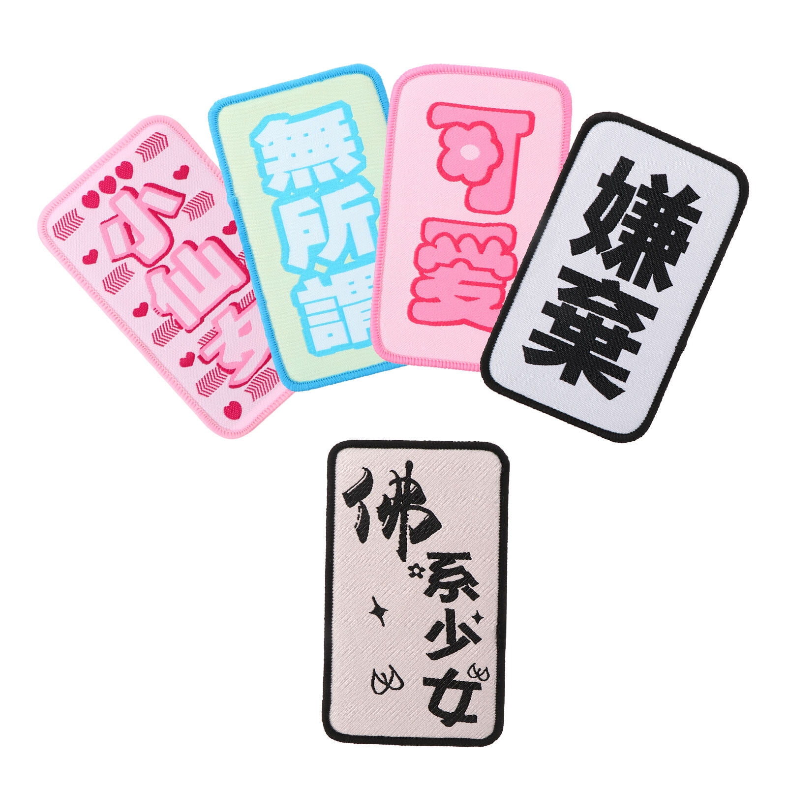 FOLOYORI Hair Stickers For Girls Bangs Stickers Polyester 5Pcs Assorted ...