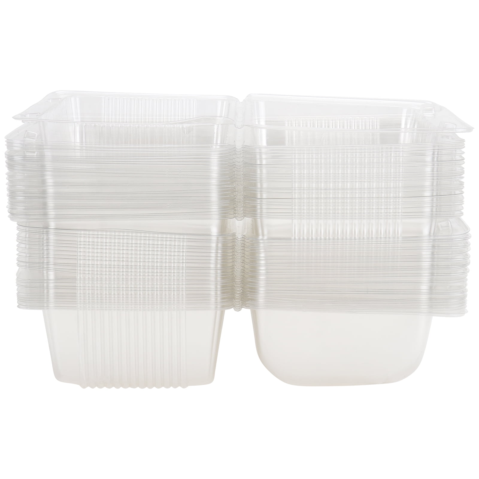 Melantax 50pcs Disposable Dessert Packaging Boxes Transparent Cake ...