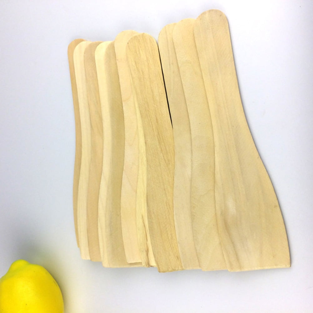 Melantax 6 Pack Non-stick Wooden Spatula Small Wooden Spatula Cooking ...