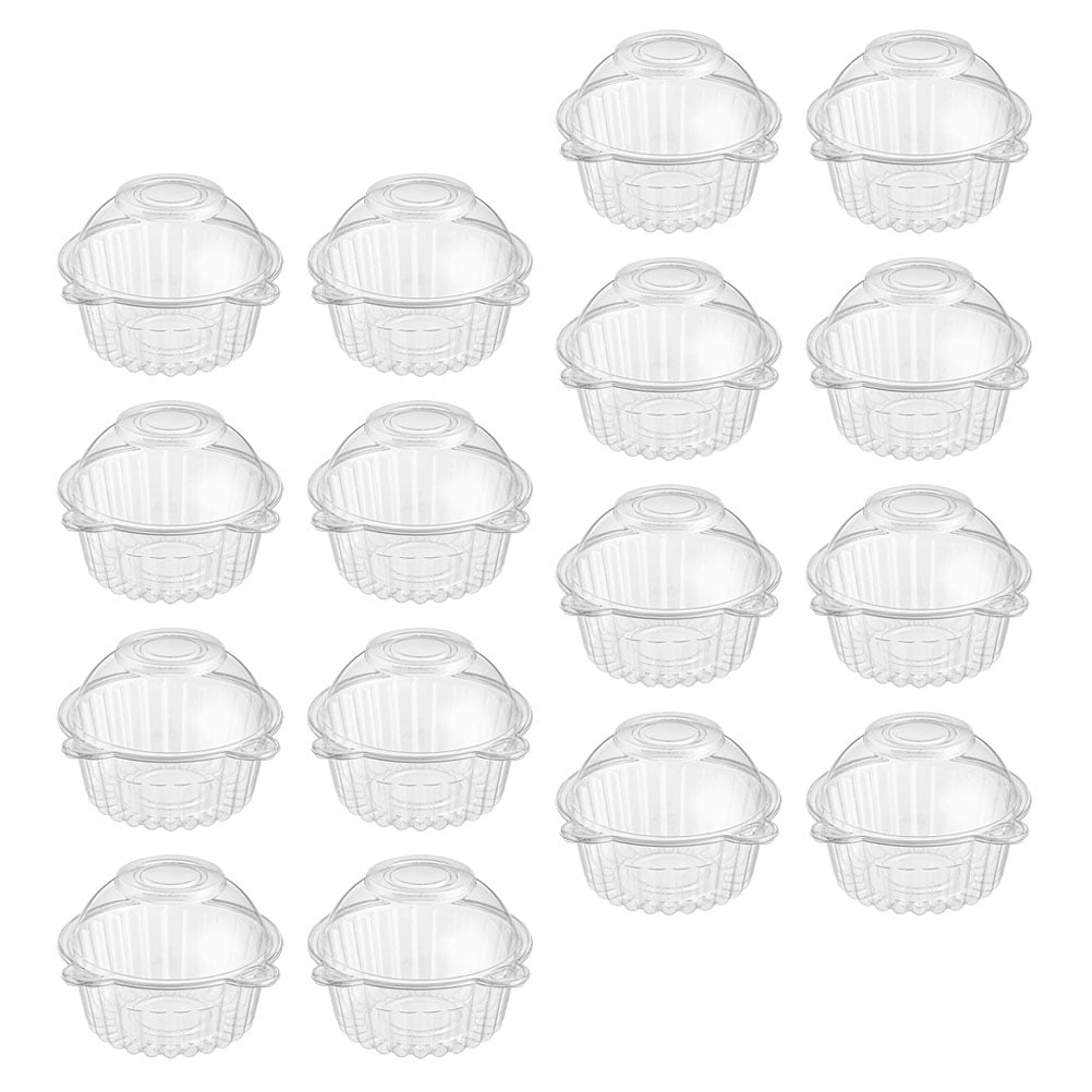 Melantax 60pcs Cake Boxes Plastic Dessert Boxes Disposable Cake Boxes ...