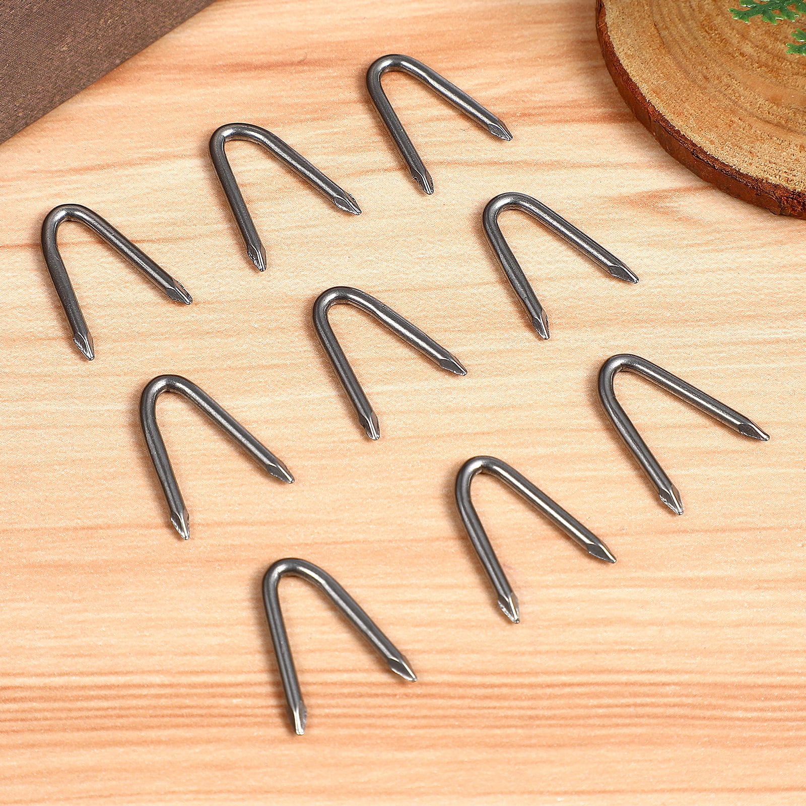 Melantax 70pcs U-shaped nails fence nails U-shaped wire heavy duty ...