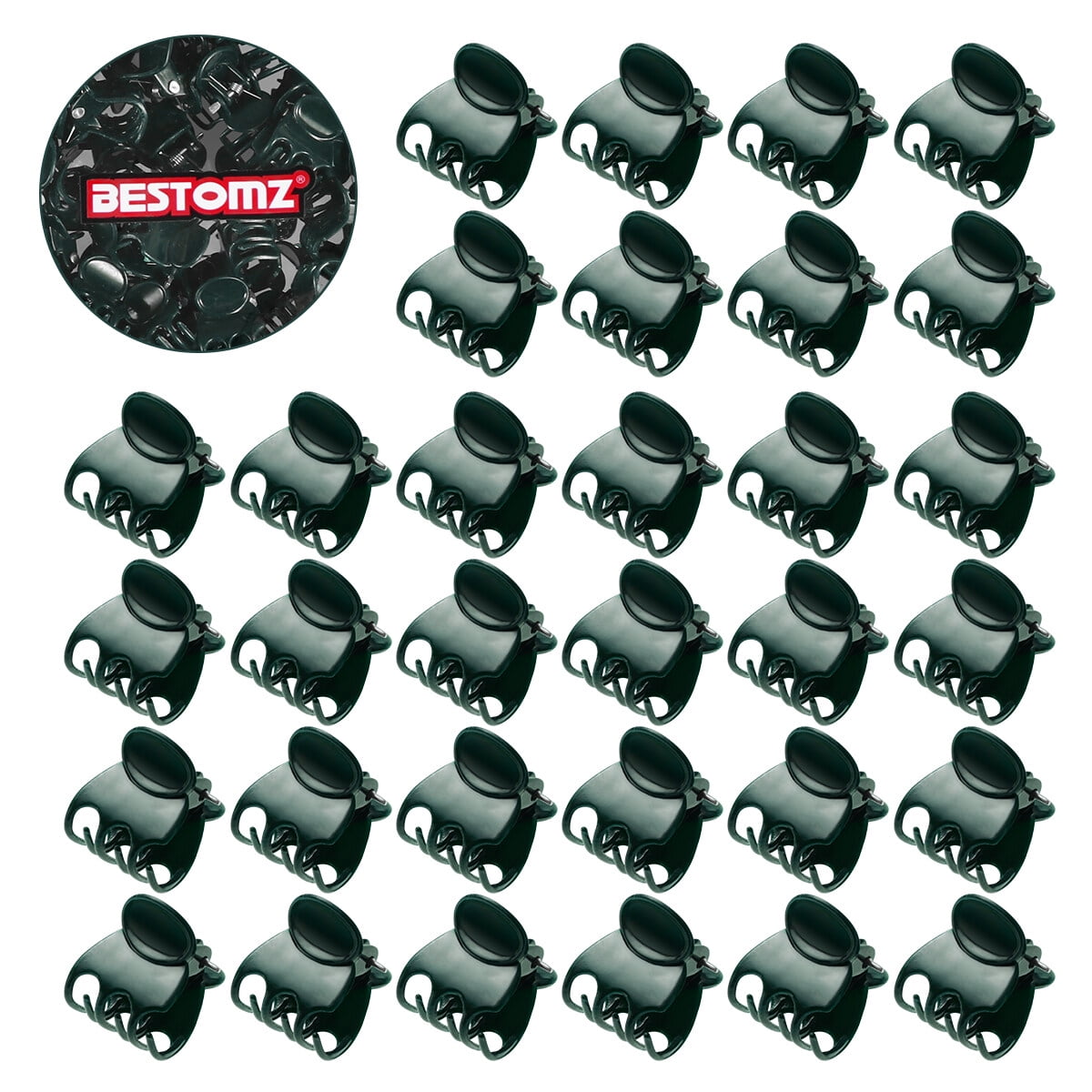 Melantax BESTOMZ 100pcs Orchid Clips Plant Support Clips Garden Flower ...