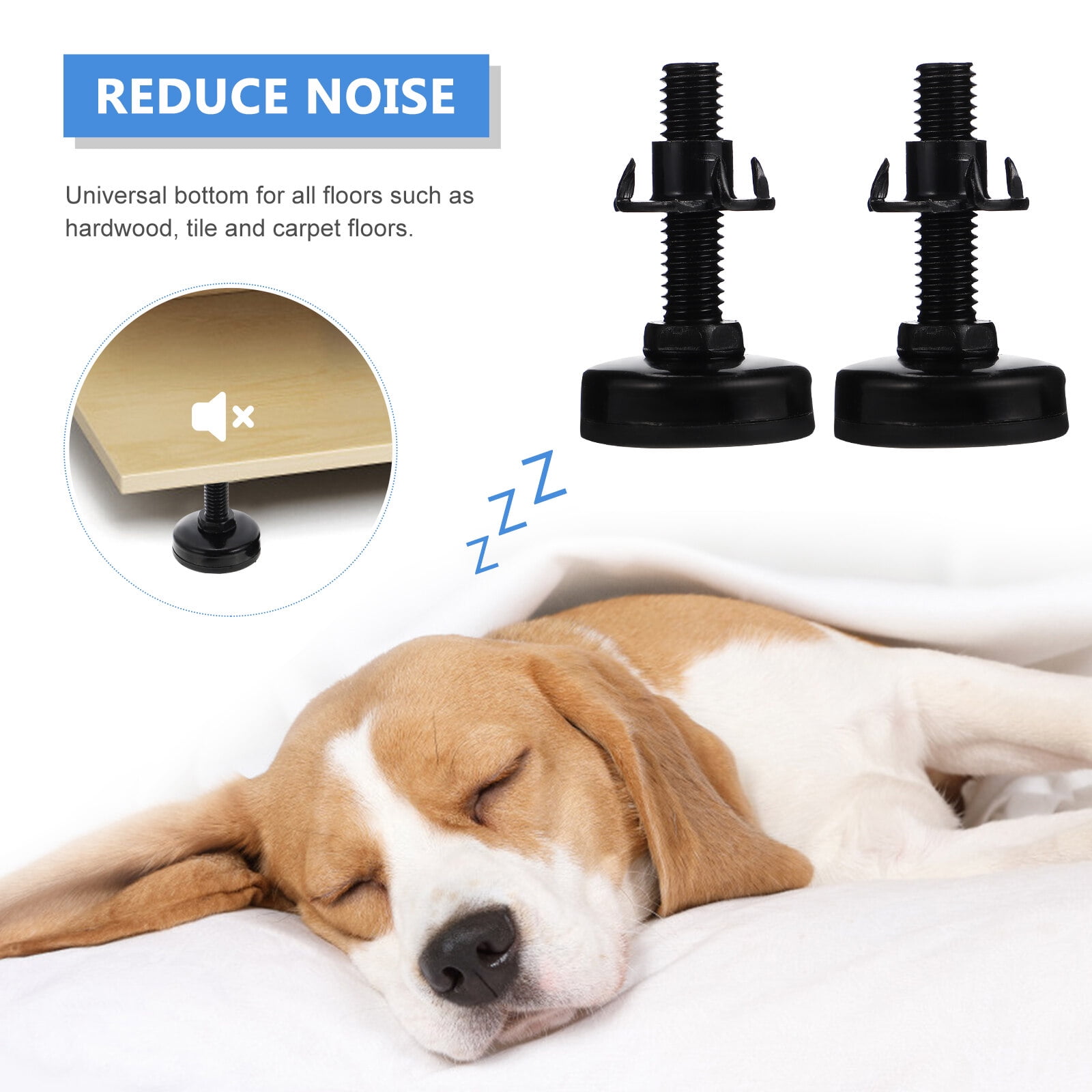 FOLOYORI Height-Adjustable Furniture Feet Furniture Leveling Foot PP ...