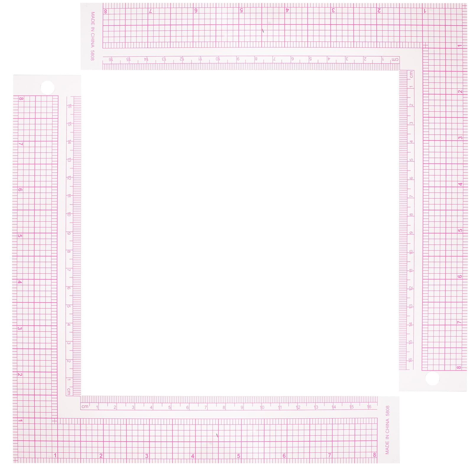 Melantax Case Pack Sewing Ruler L-Shaped Square Curve Ruler Sewing ...