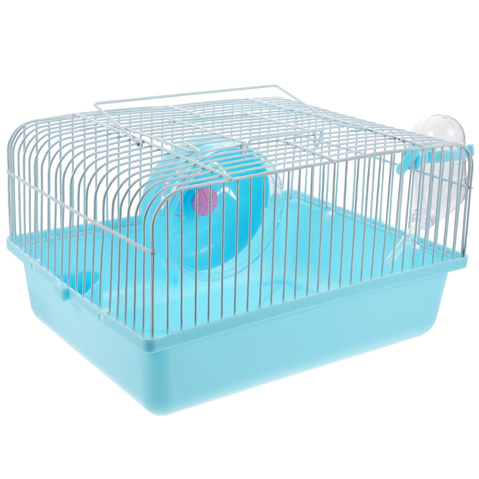 Melantax Hamster Cage Castle Portable Pet Box with Bowl Toys and ...