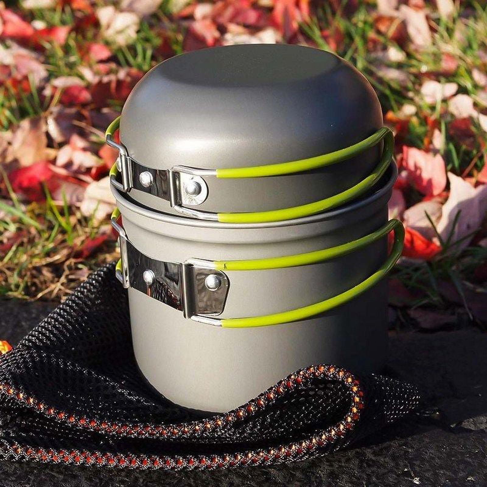 Melantax Outdoor Cookware Camping Pans and Pots Cooking Set Hiking ...