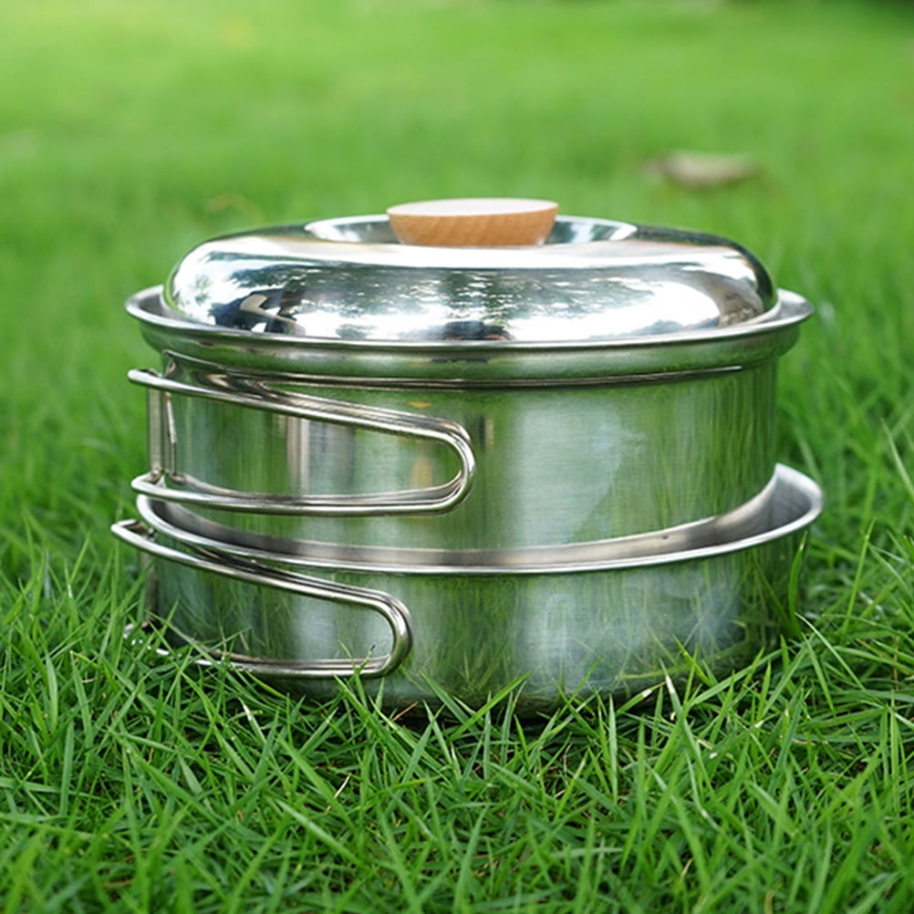 Melantax Pack camping utensils cooking pot foldable pot portable ...