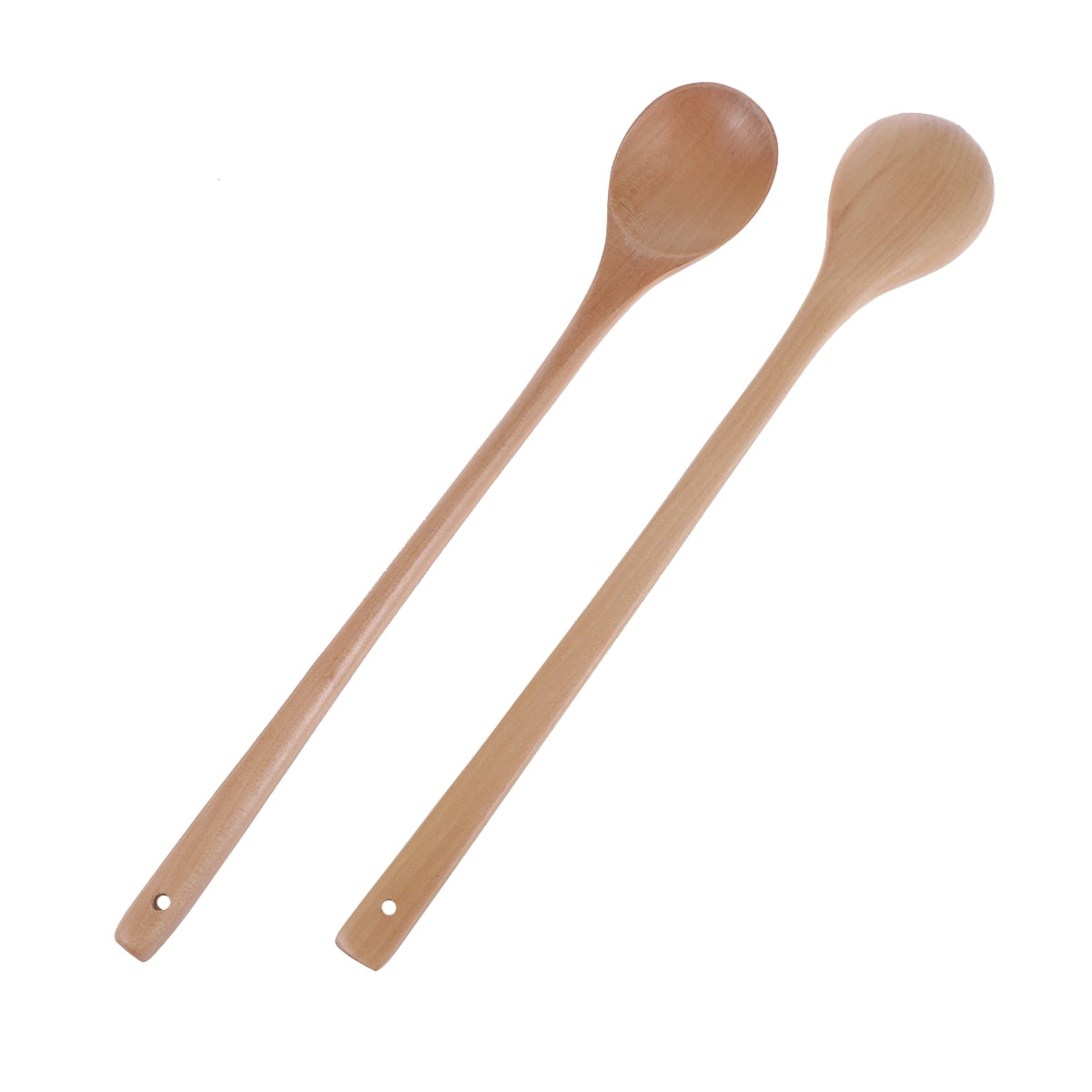 FOLOYORI Long Handle Jam Spoon Light Brown 2Pcs 13X2In Wooden - Walmart.com