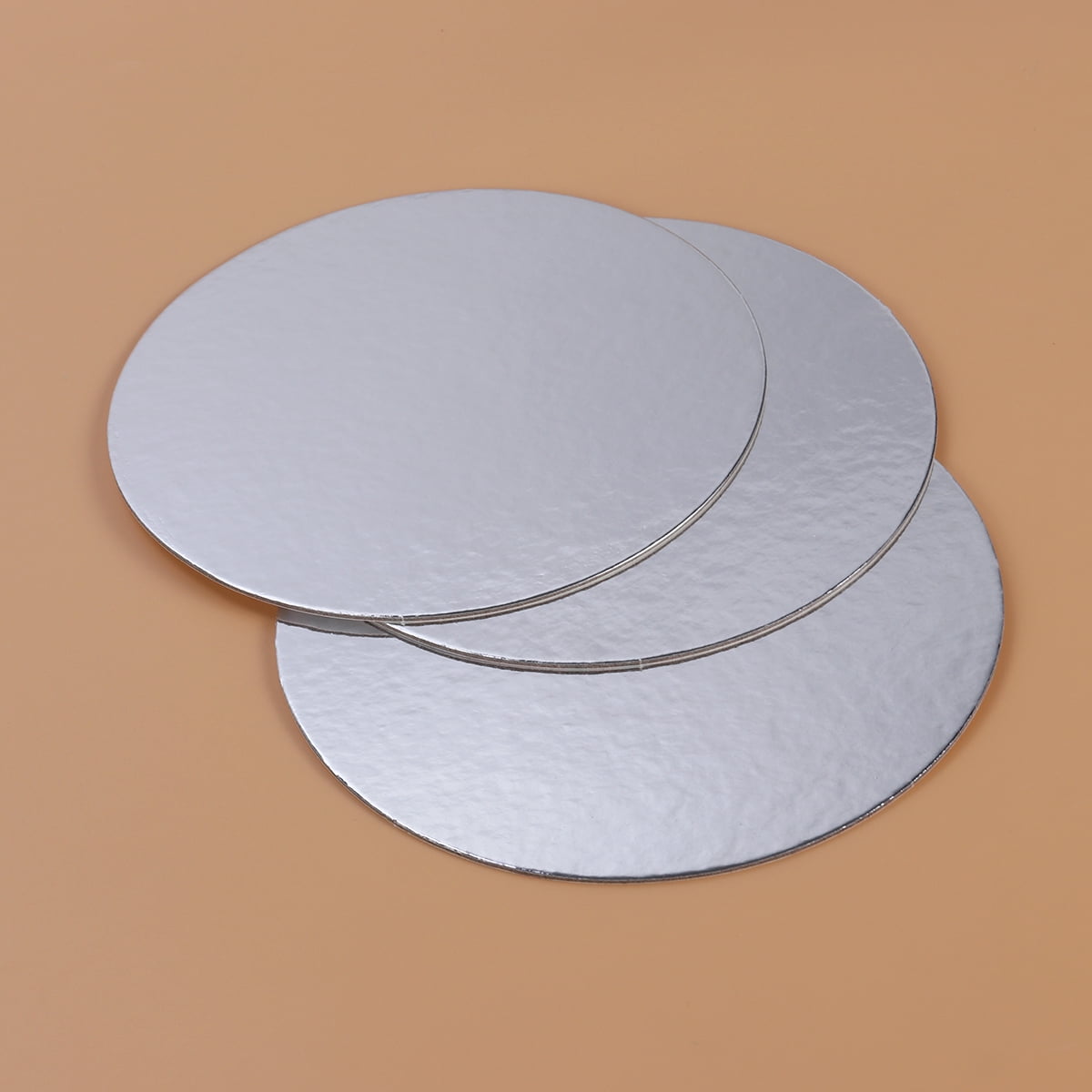 FOLOYORI Cardboard Cake Pads Silver For Presenting Decorated Cakes ...