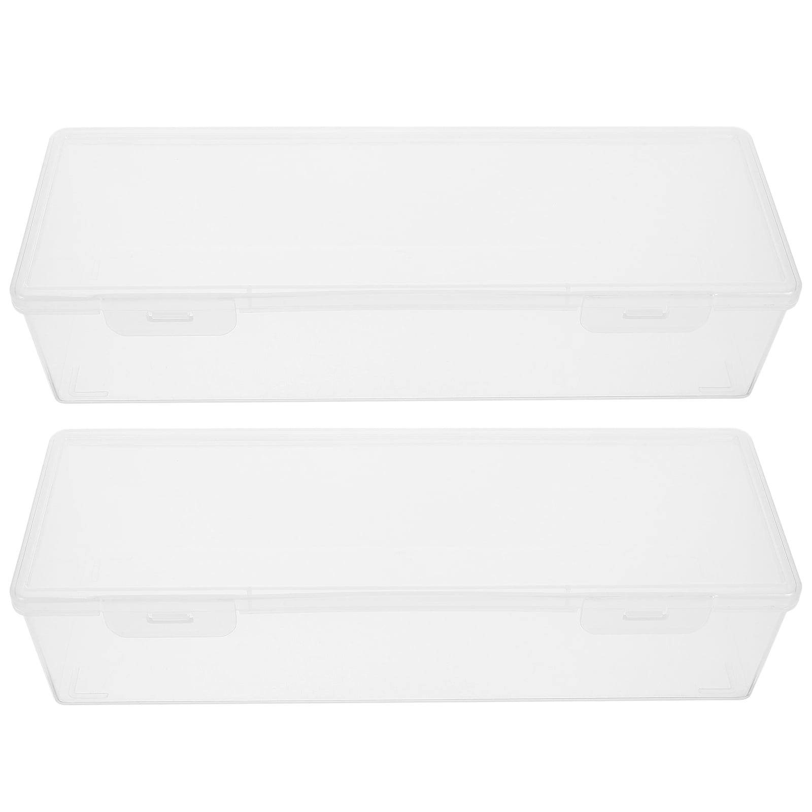 Melantax Set of 2 stackable rectangular leaf-proof bread boxes for ...