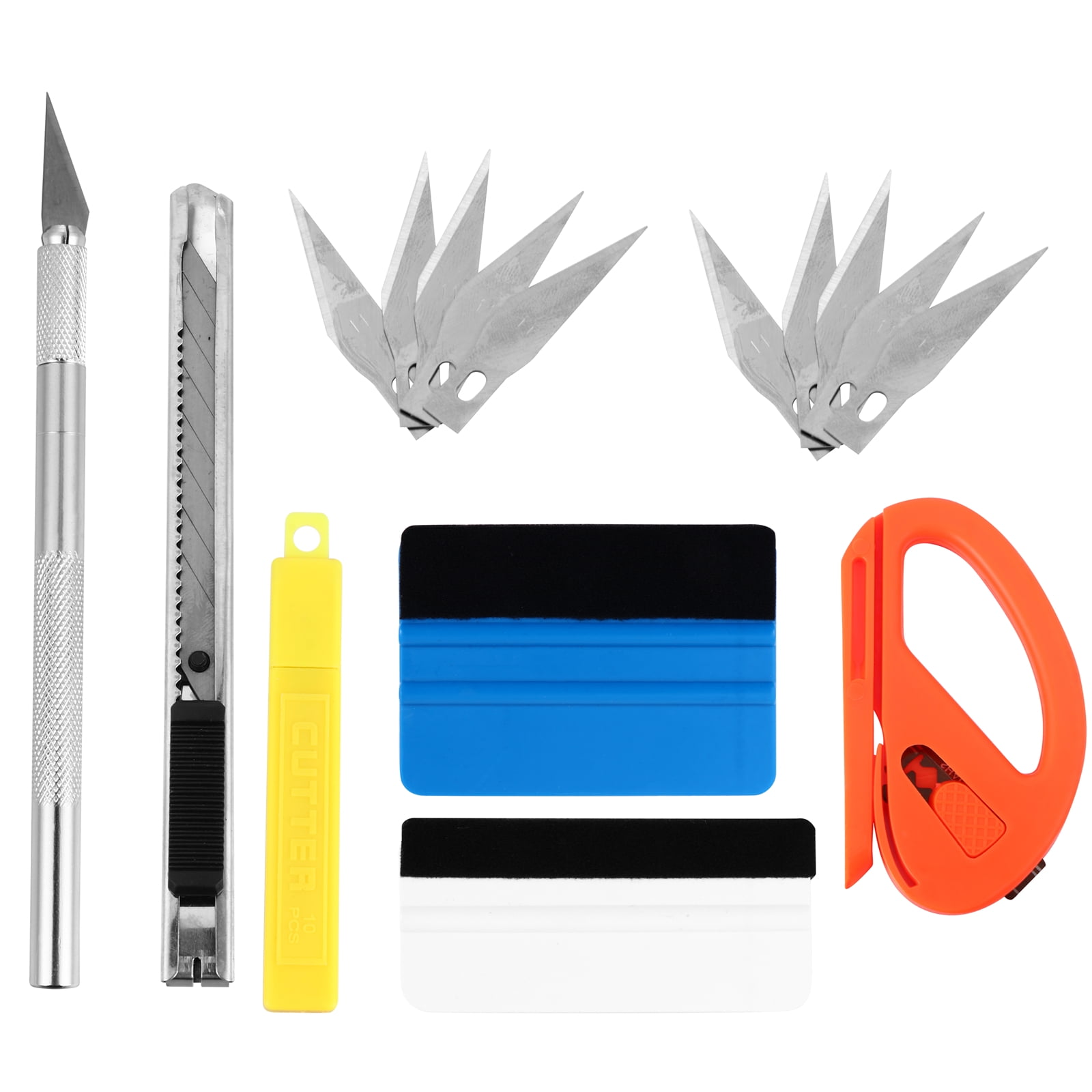 Melantax Set of car wrap film rubber scraper tool car sticker ...