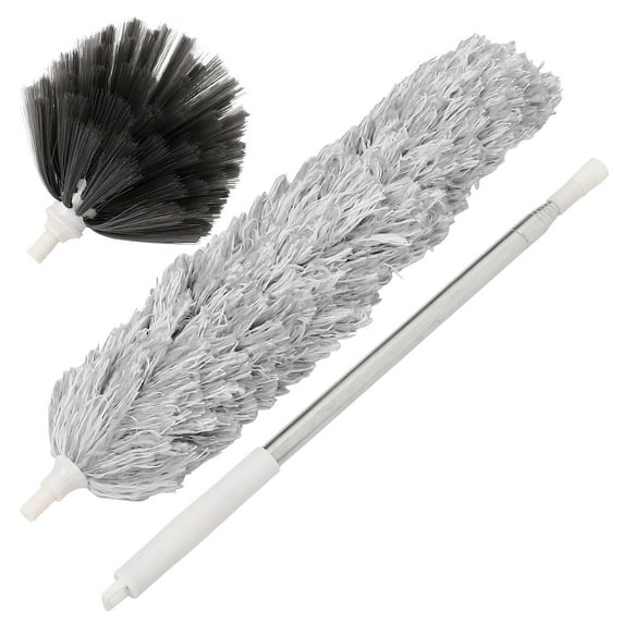 Melantax Set of household ceiling spider web duster telescopic rod dust ...