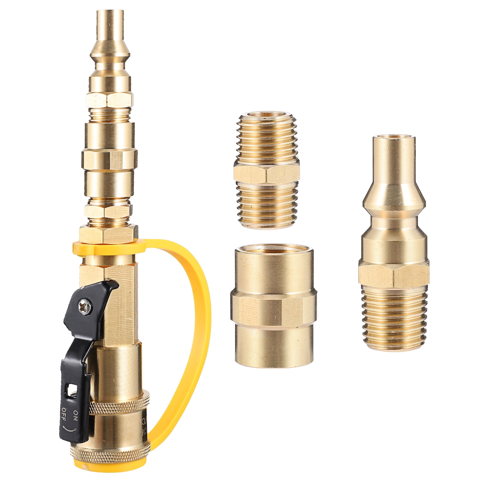 Melantax Set of propane quick connect adapter propane hose connector ...