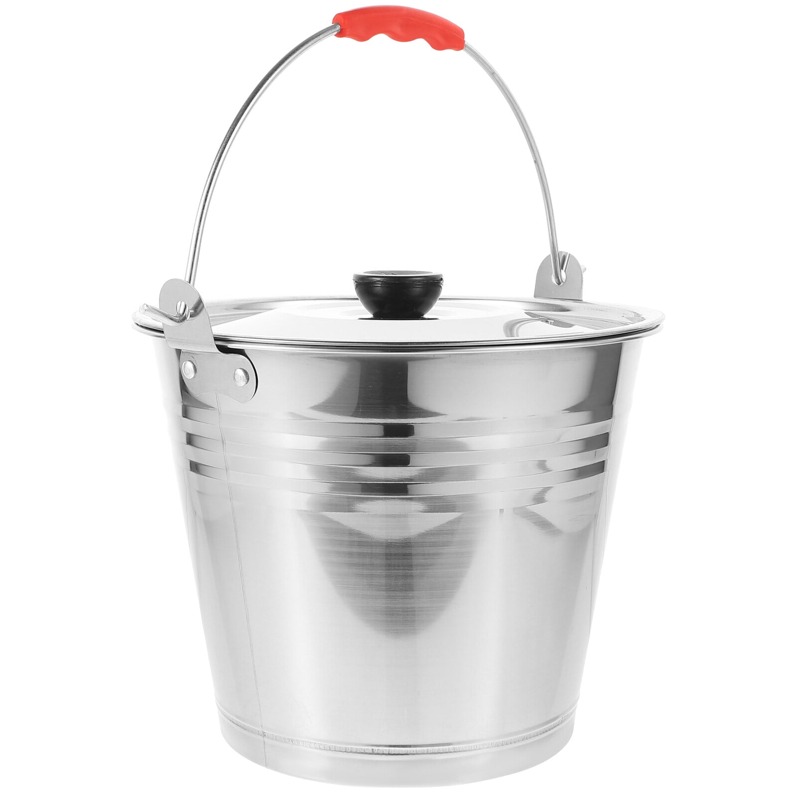 Melantax Stainless steel bucket household bucket multi-purpose bucket ...