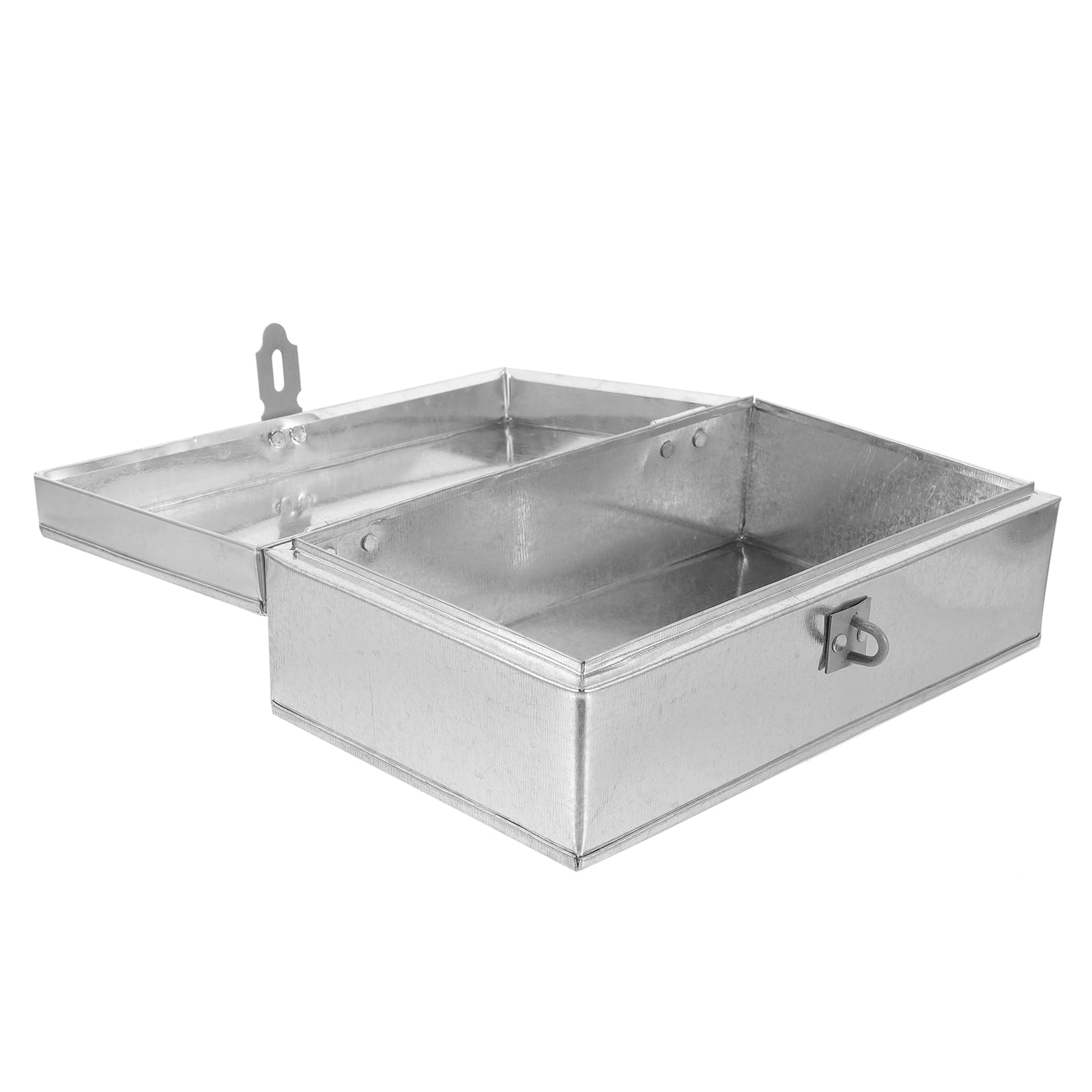 Melantax Tool box iron tool box small parts storage box luggage storage ...