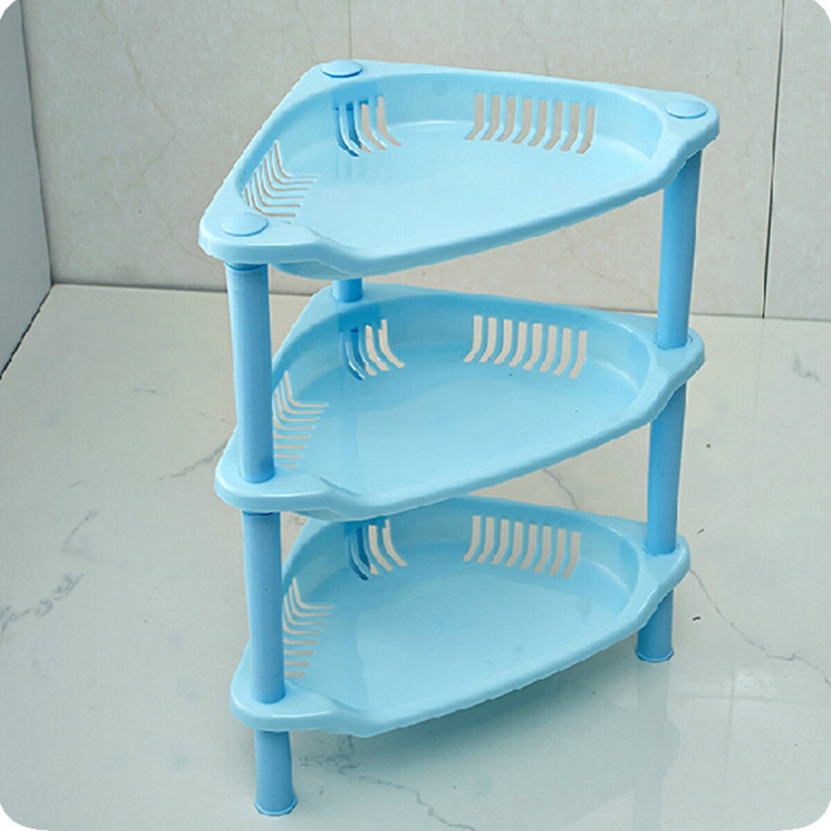 FOLOYORI Bathroom Triangle Shelf Random Color Plastic 1Pcs 13.4x11x7 ...