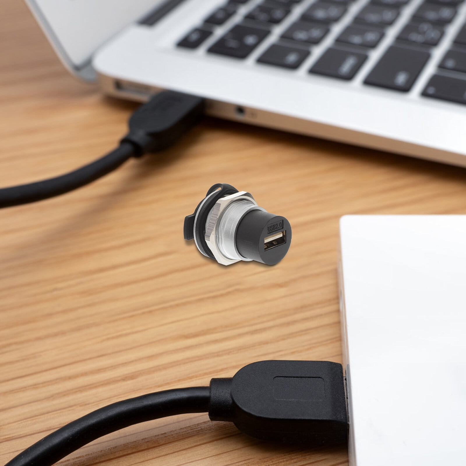 Melantax USB Bulkhead Connectors Industrial USB 2.0 Through Hole ...