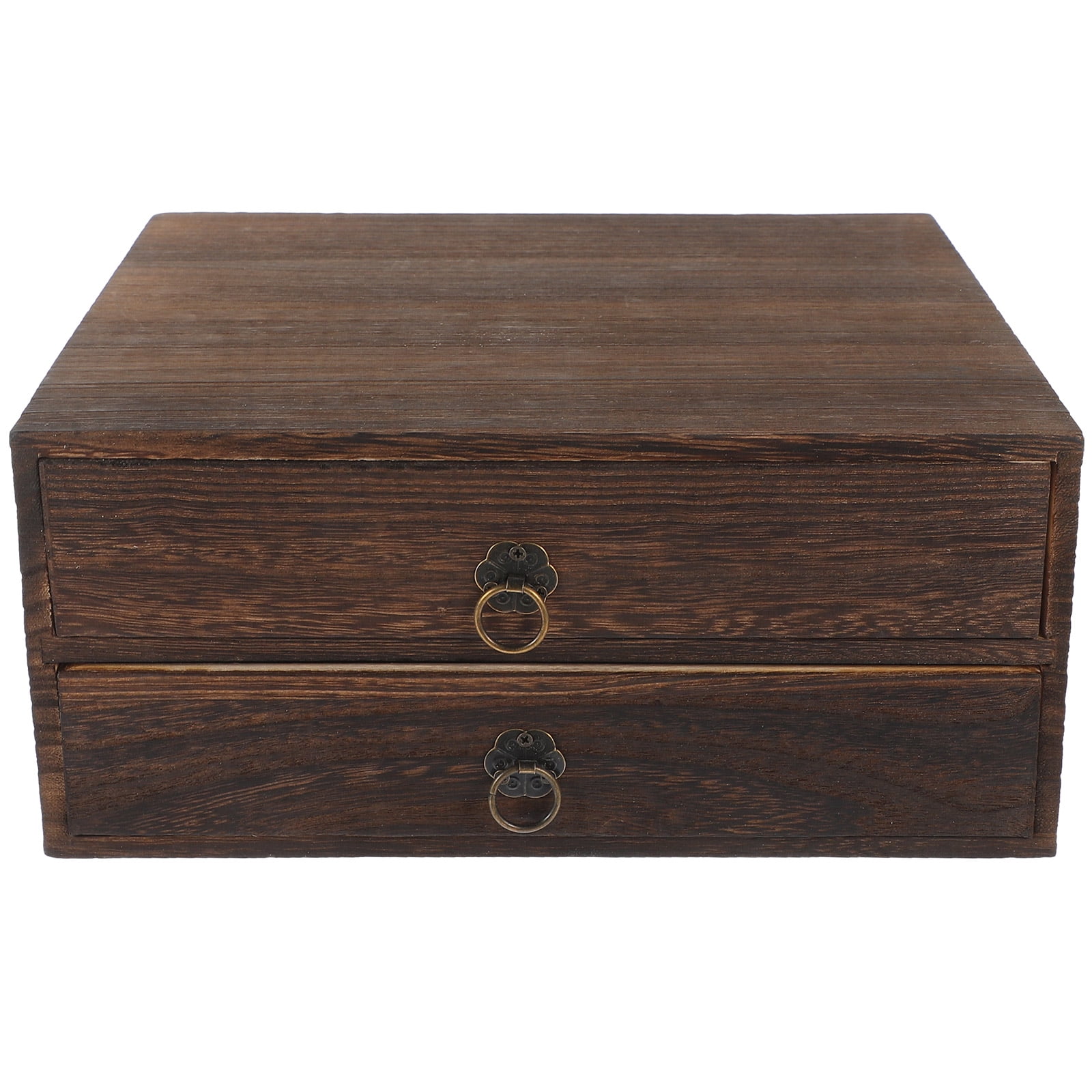 Brown Synthetic Material Drawer Type Storage Box for Sundries ...