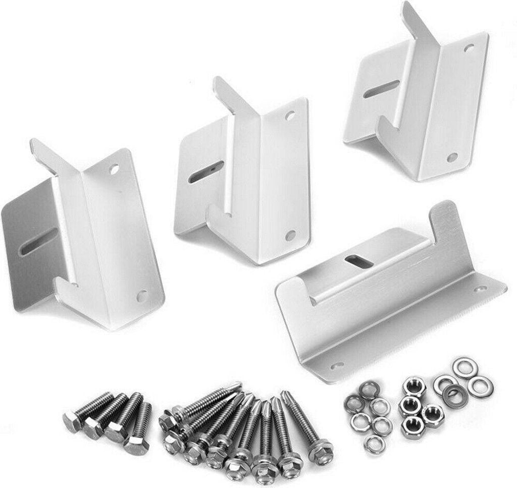 Melario 4 X Solar Panel Z Clamp Bracket Mounting Set Solar Module ...