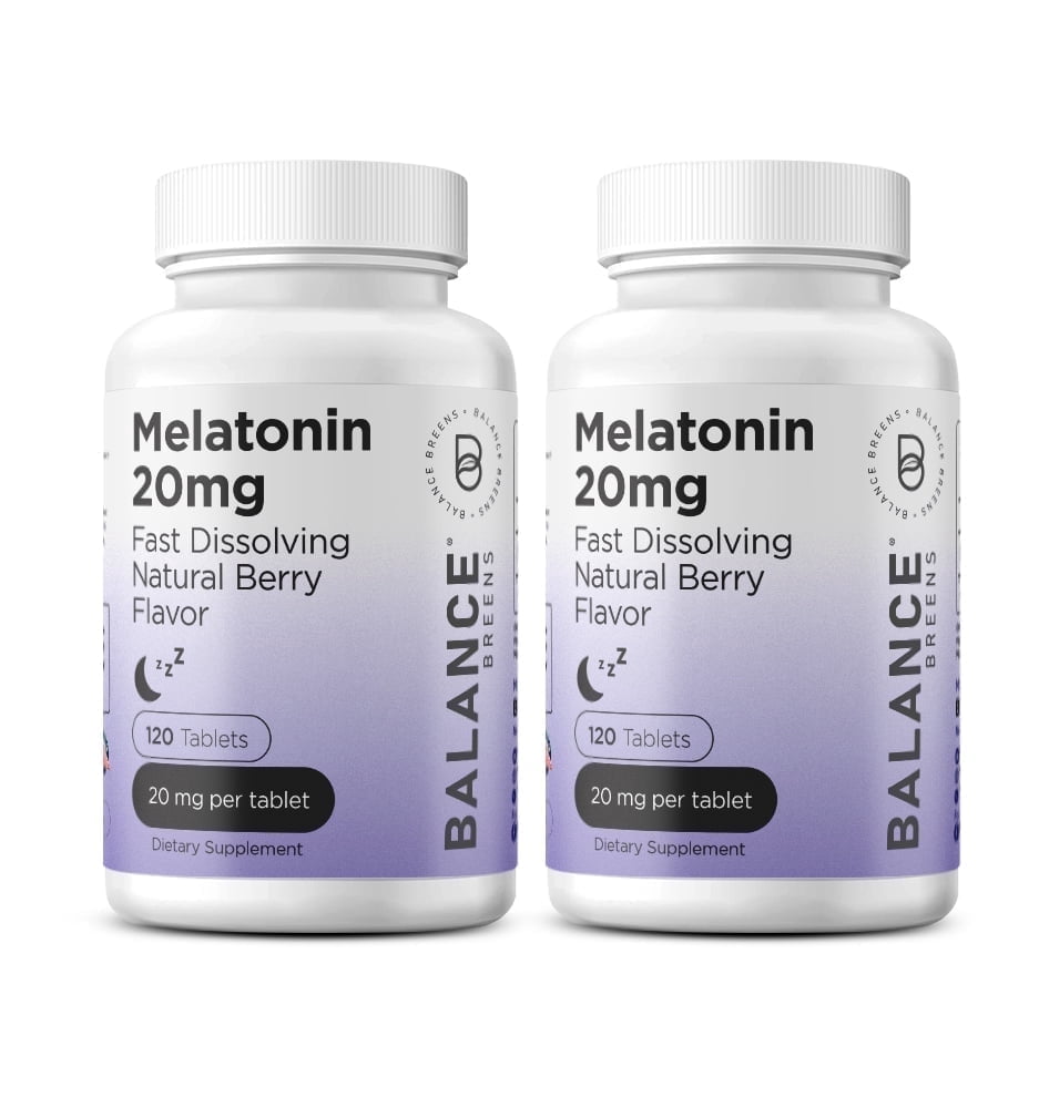 Balance Breens Melatonin 20mg Tablets Sleep Support with Extended ...