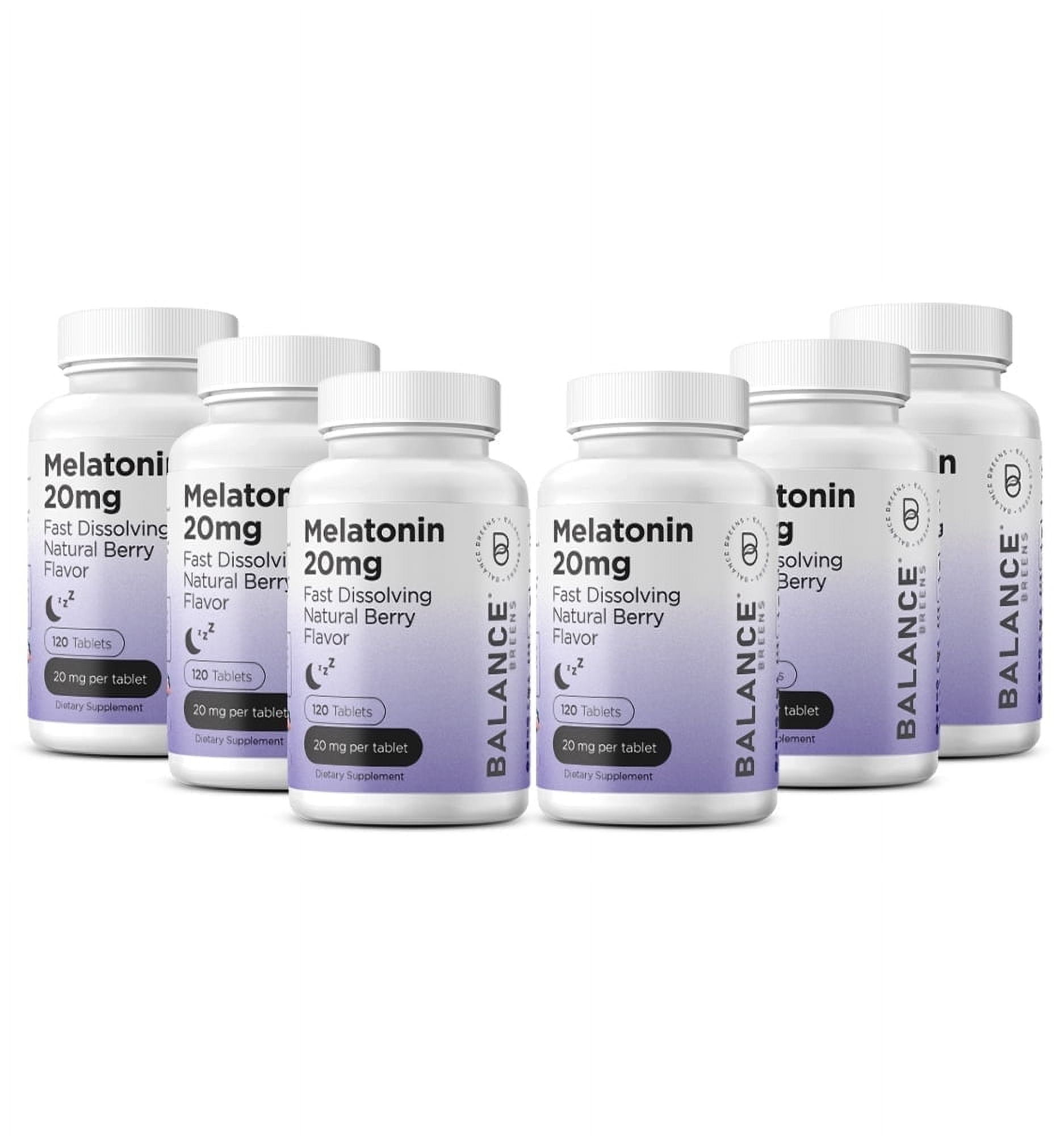 Melatonin 20mg, 120 Tablets - Natural Sleep Aid - Walmart.com