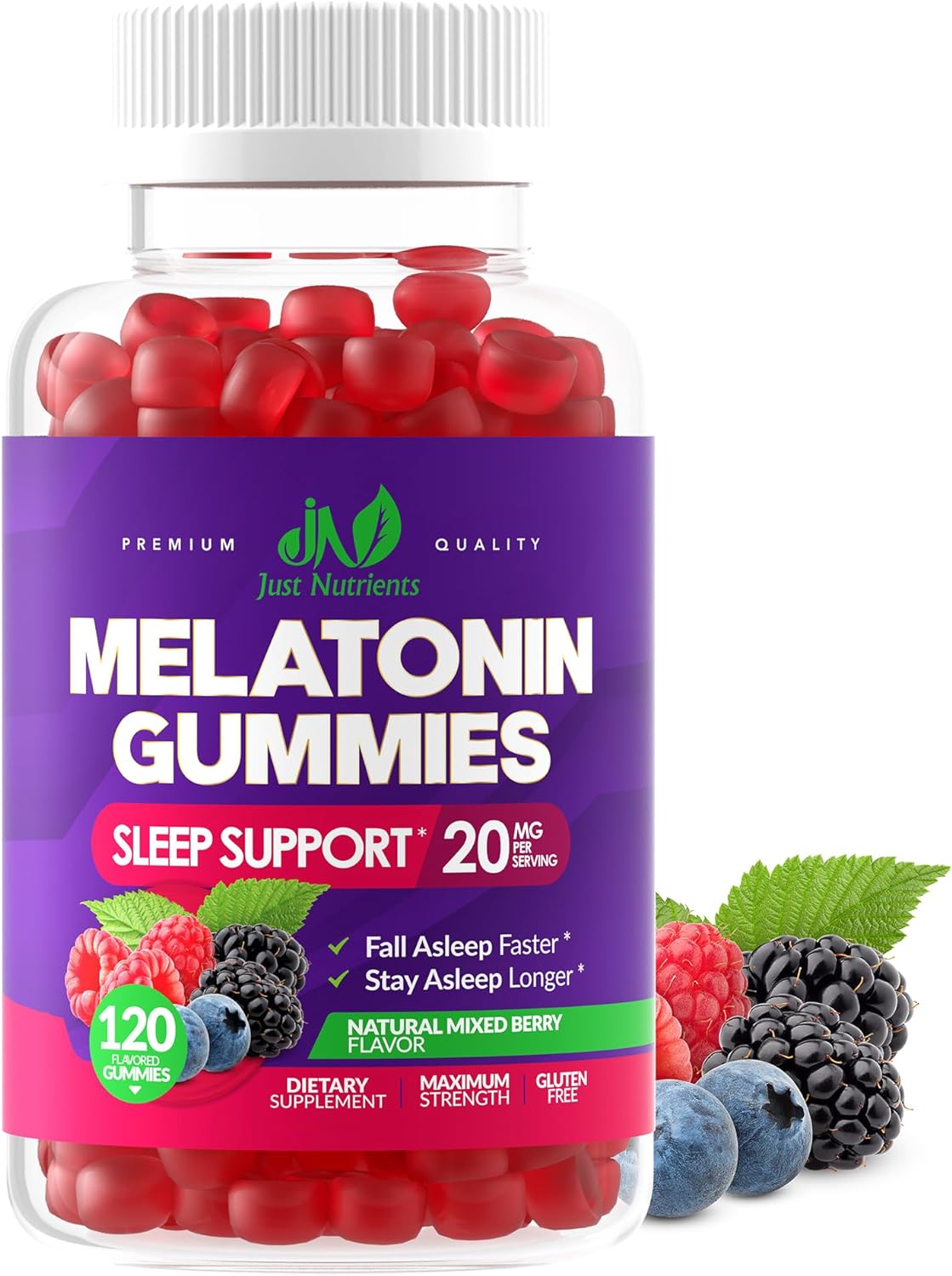 Natrol® Melatonin Gummies, Sleep Support for Adults, Strawberry Flavor ...