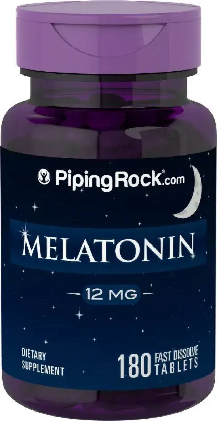Melatonin_Fast_Dissolve_12_Mg_180_Fast_Dissolve_Tablets_1Pack - Walmart.com