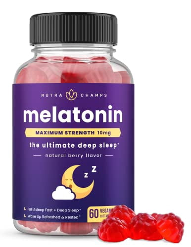 Melatonin Gummies for Adults | Extra Strength Sleep Aid Vitamins | 5mg ...