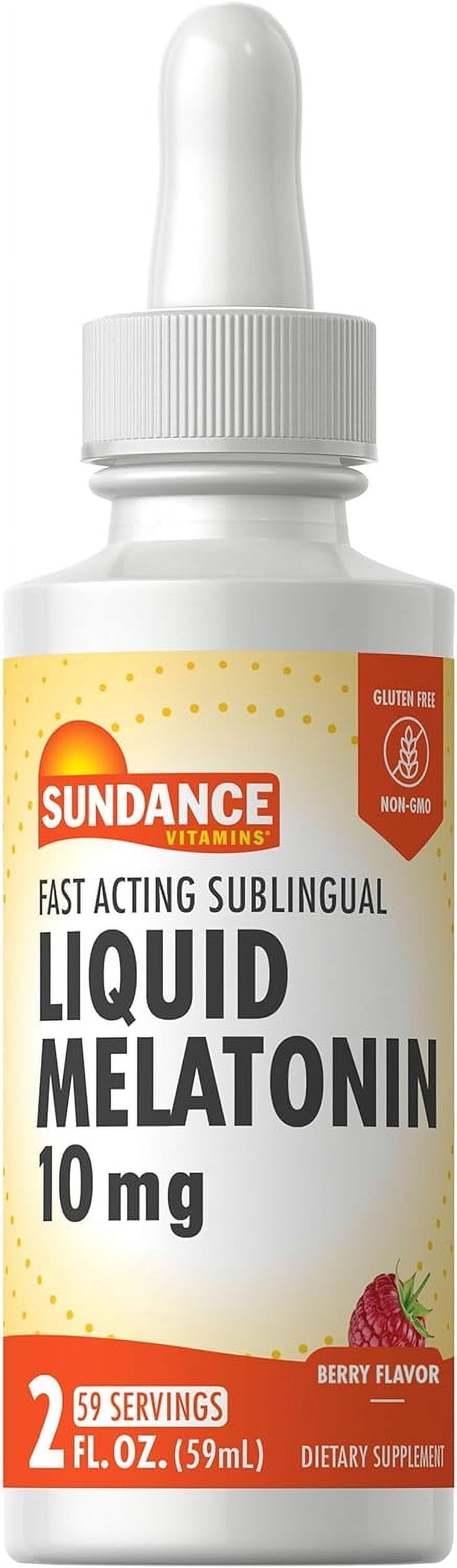 Melatonin Liquid 10mg | 2 fl oz | Berry Flavor | For Men and Women | by ...