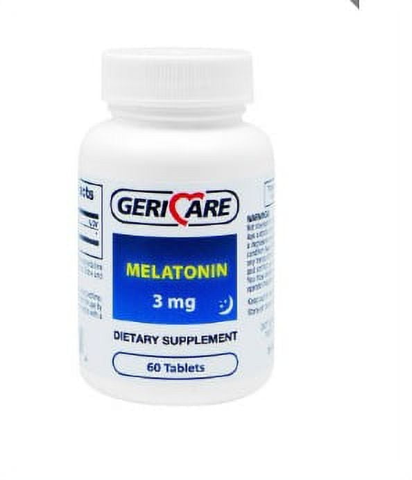 Geri-Care Melatonin Tablets 3mg 60 Count - Walmart.com