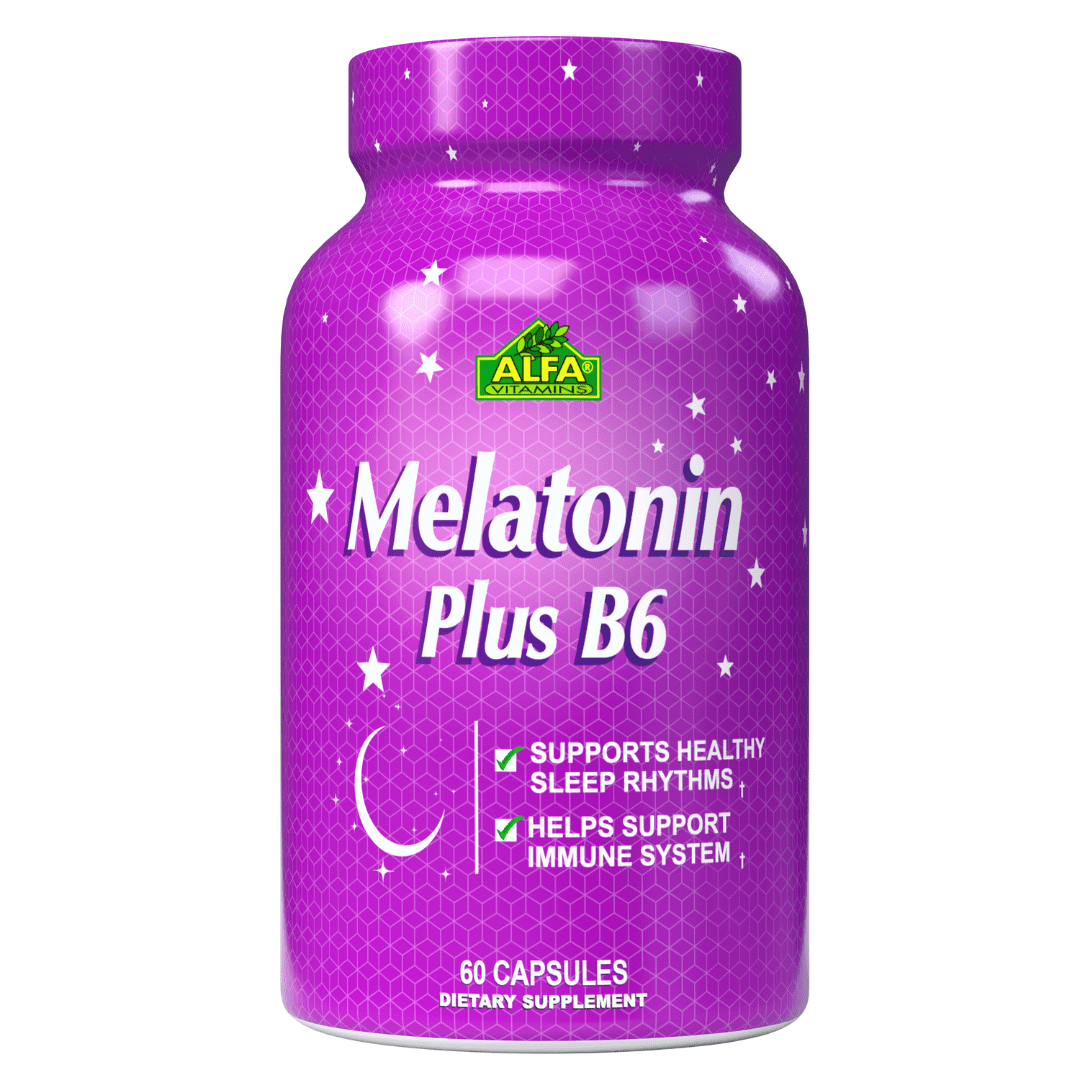 Melatonin Plus B-6 Supplement with 5mg - Sleep Cycle Regulator ...