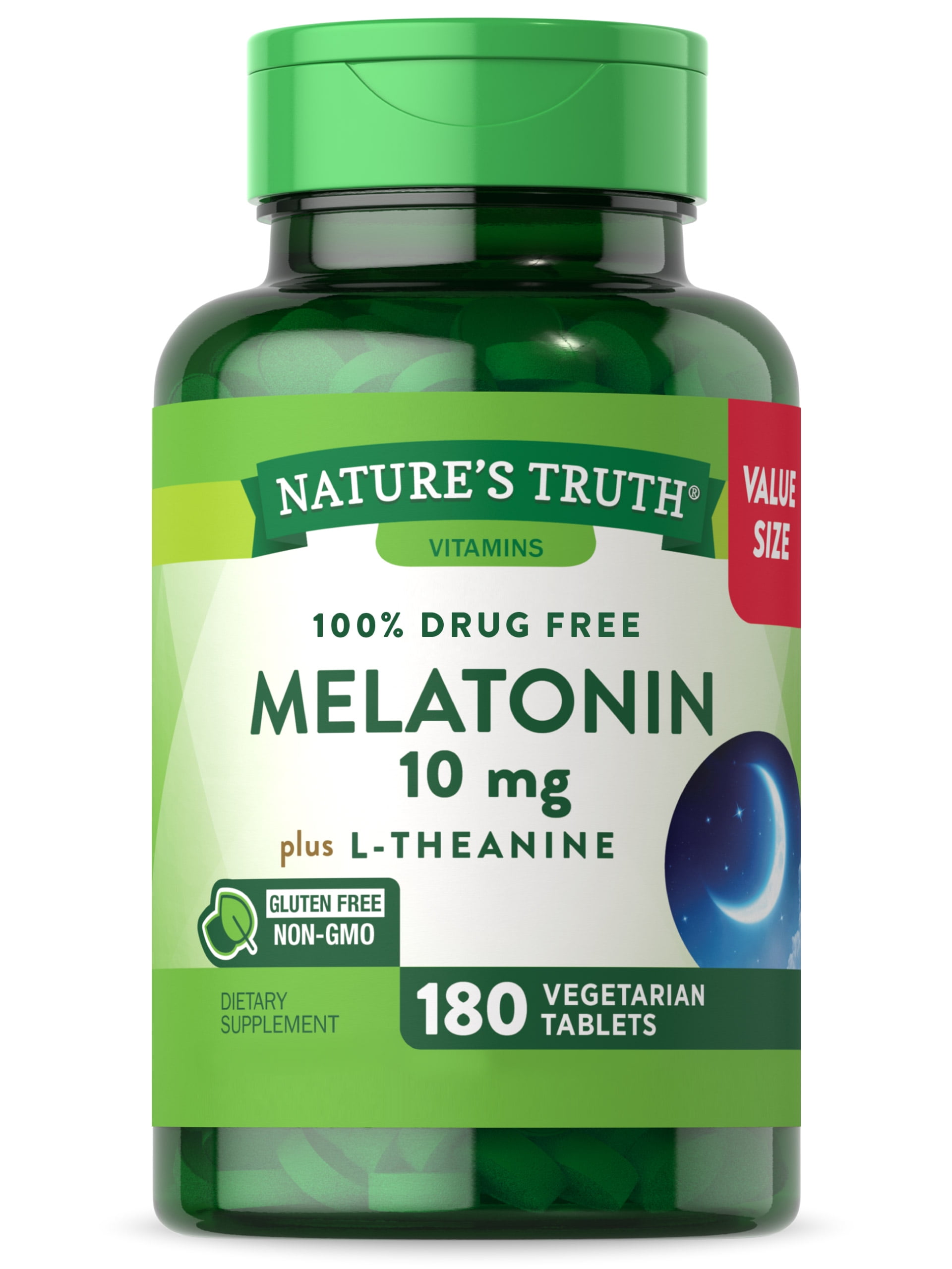 Melatonin Tablets | 10mg | 180 Count | Supplement for Adults with L ...