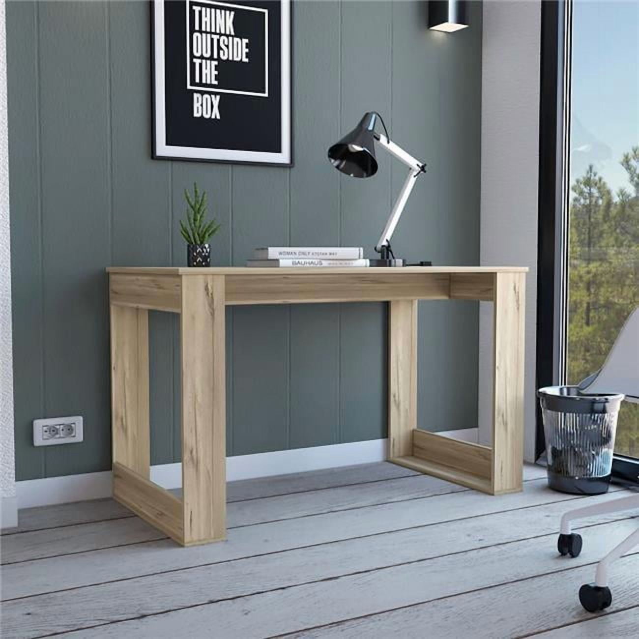 Melb 120 Writing Desk & Four Legs, Light Oak - Walmart.com
