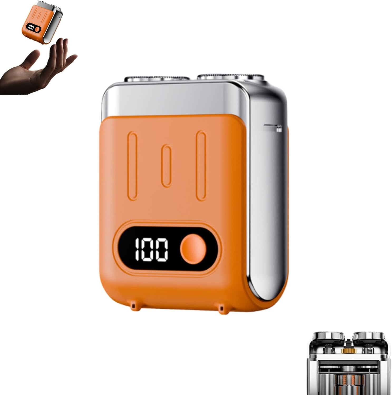 Melbob Shaver, Men's Portable Mini Rotary Electric Shaver, Mini Razor ...