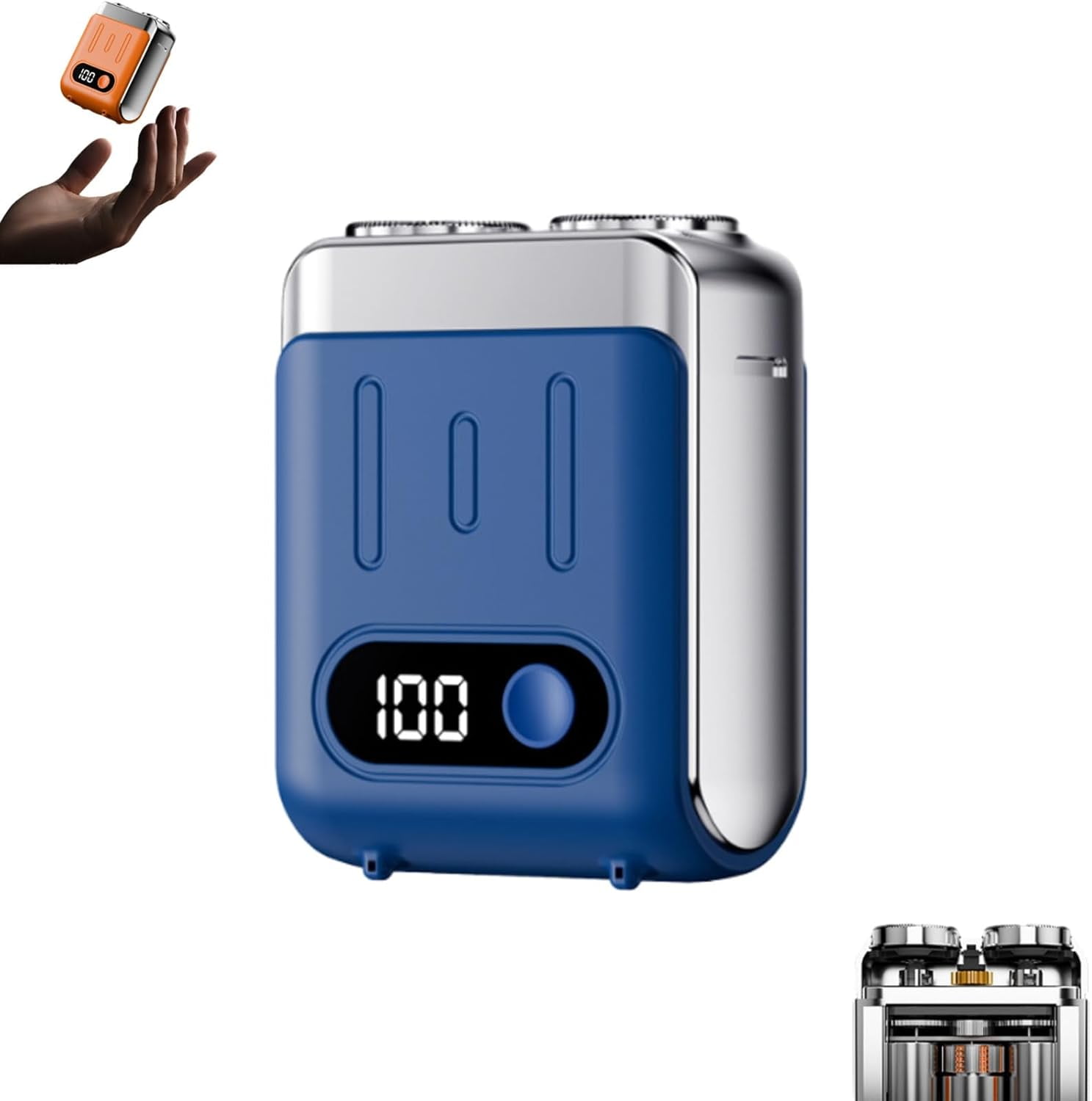 Melbob Shaver, Men's Portable Mini Rotary Electric Shaver, Mini Razor ...