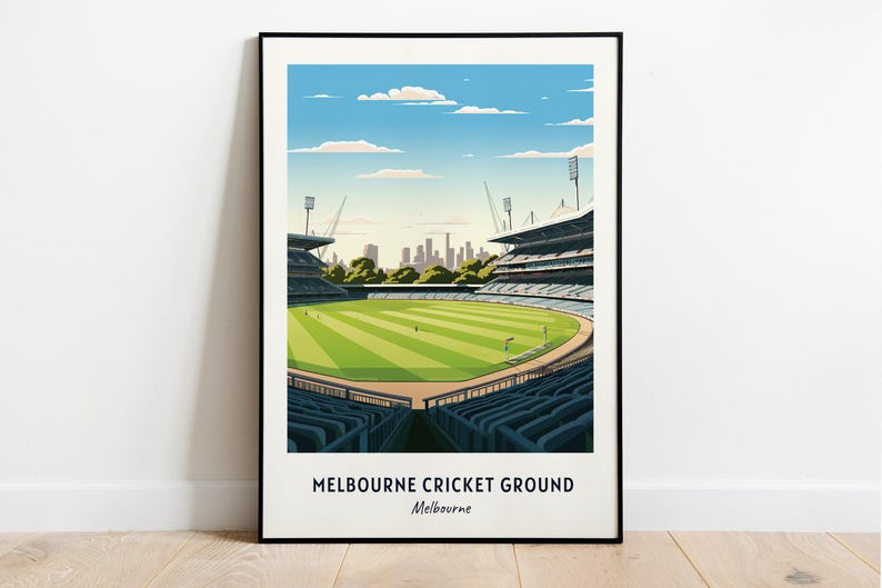 Melbourne Cricket Ground Print, Melbourne Print, College Football ...