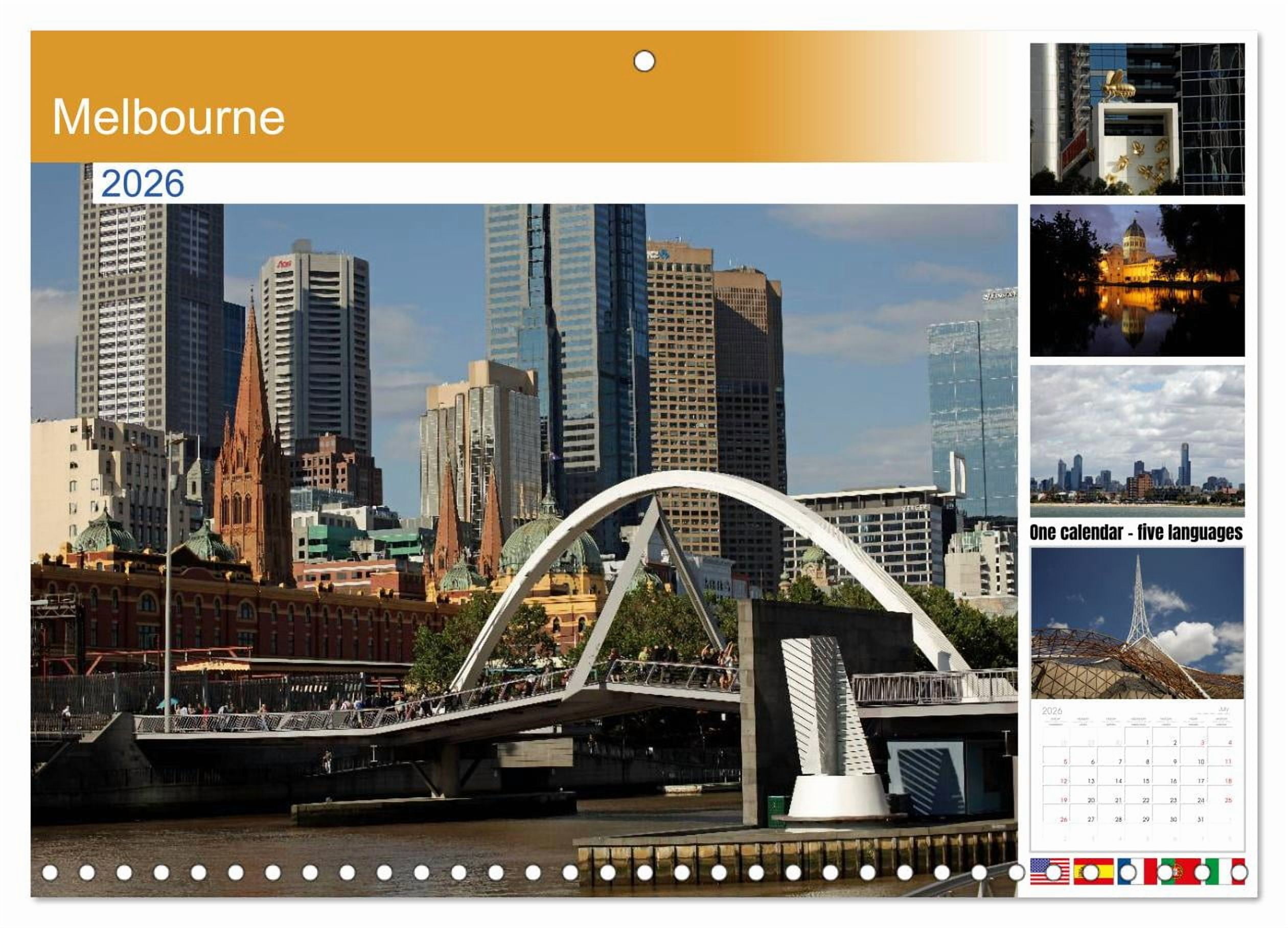 Melbourne (Monthly Wall Calendar 2026 11.7 x 16.5 (open)), CALVENDO 14 ...