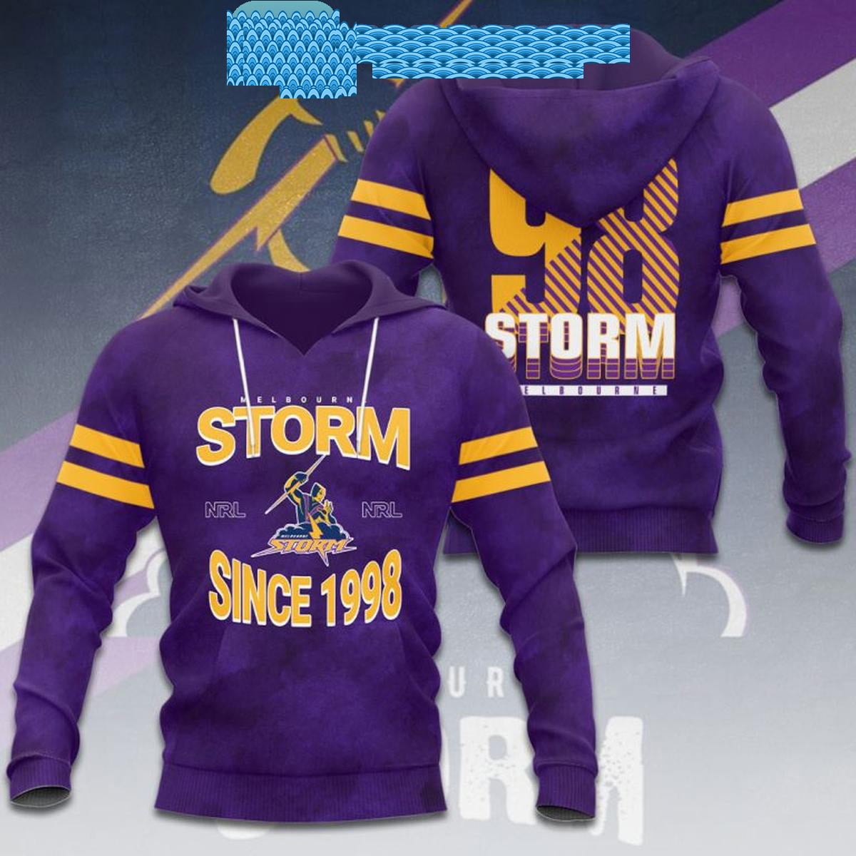 Melbourne Storm Since 1998 Made For Melbourne Hoodie T-Shirt - Walmart.com