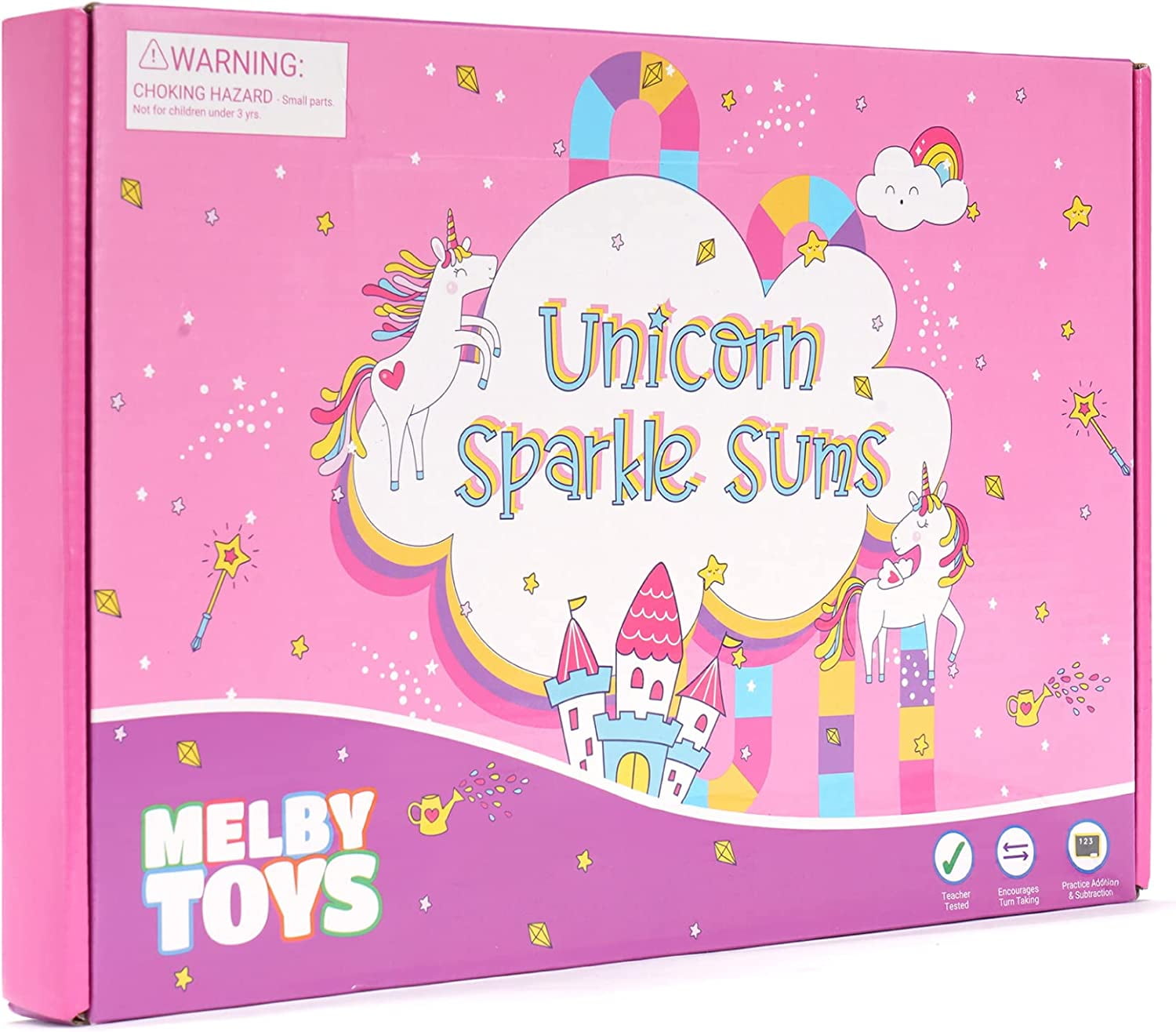 Melby Toys Unicorn Sparkle Sums I Kindergarten Math Games for Kids Ages ...