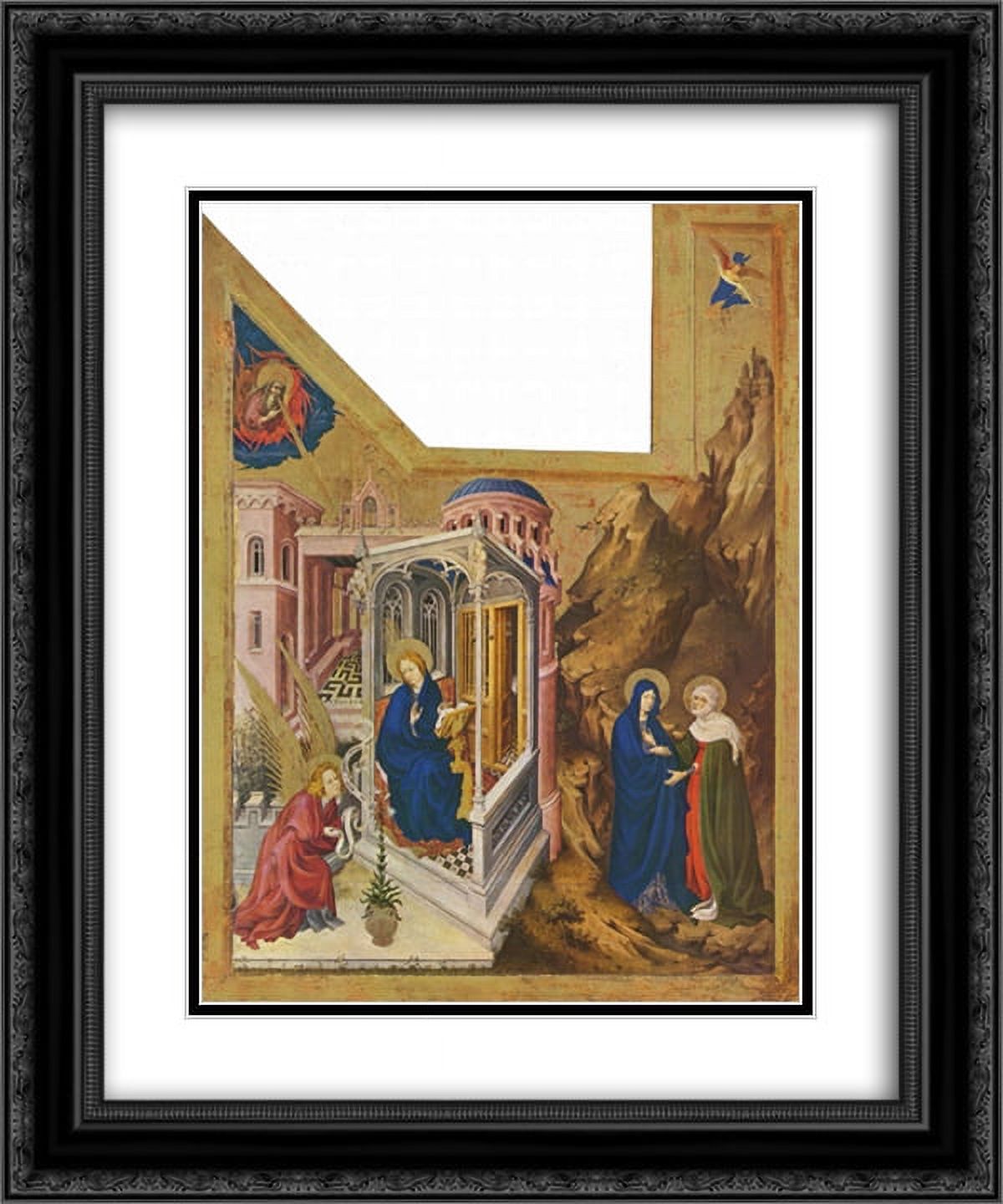 Melchior Broederlam 2x Matted 20x24 Black Ornate Framed Art Print ...