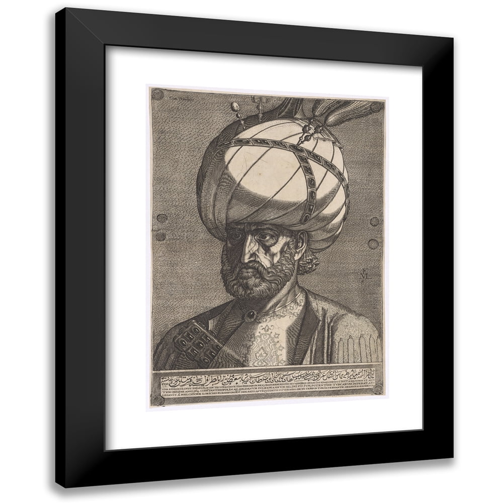 Melchior Lorck 11x14 Black Modern Framed Museum Art Print Titled - Half ...