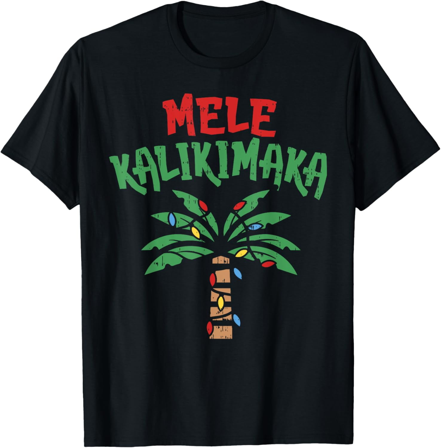 Mele Kalikimaka Palm Tree Shirt Hawaiian Christmas In July T-Shirt Tops ...