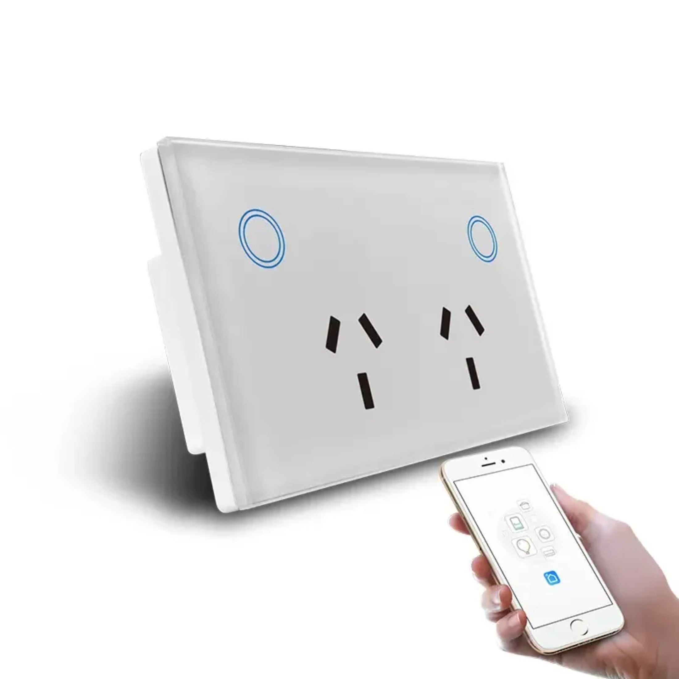 Melery Smart AU Wall Outlet - WIFI Tuya Power Monitoring Touch Control ...