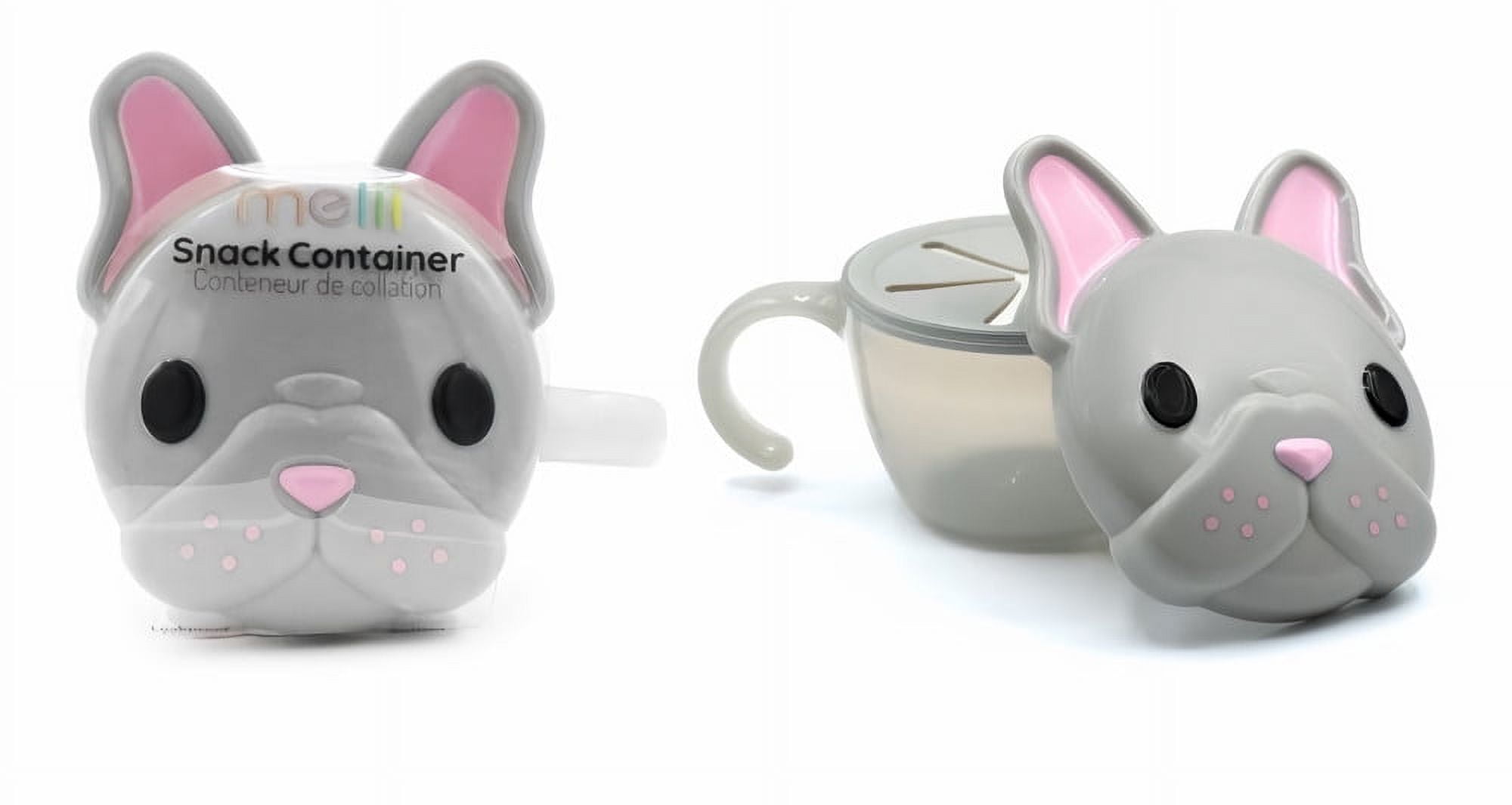 Melii Animal Snack Container with Finger Trap, Bulldog (Pack of 32 ...