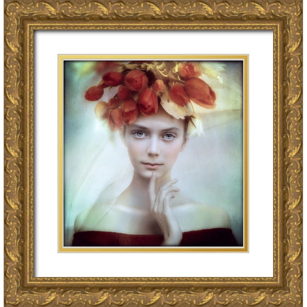 Melik-Nubarova, Svetlana 15x15 Gold Ornate Wood Framed with Double Matting Museum Art Print ...