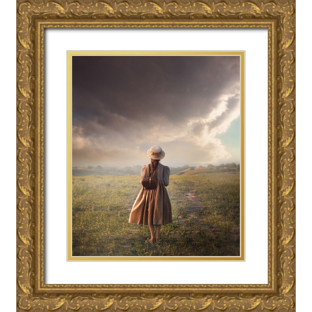 Melik-Nubarova, Svetlana 26x30 Gold Ornate Wood Framed with Double ...
