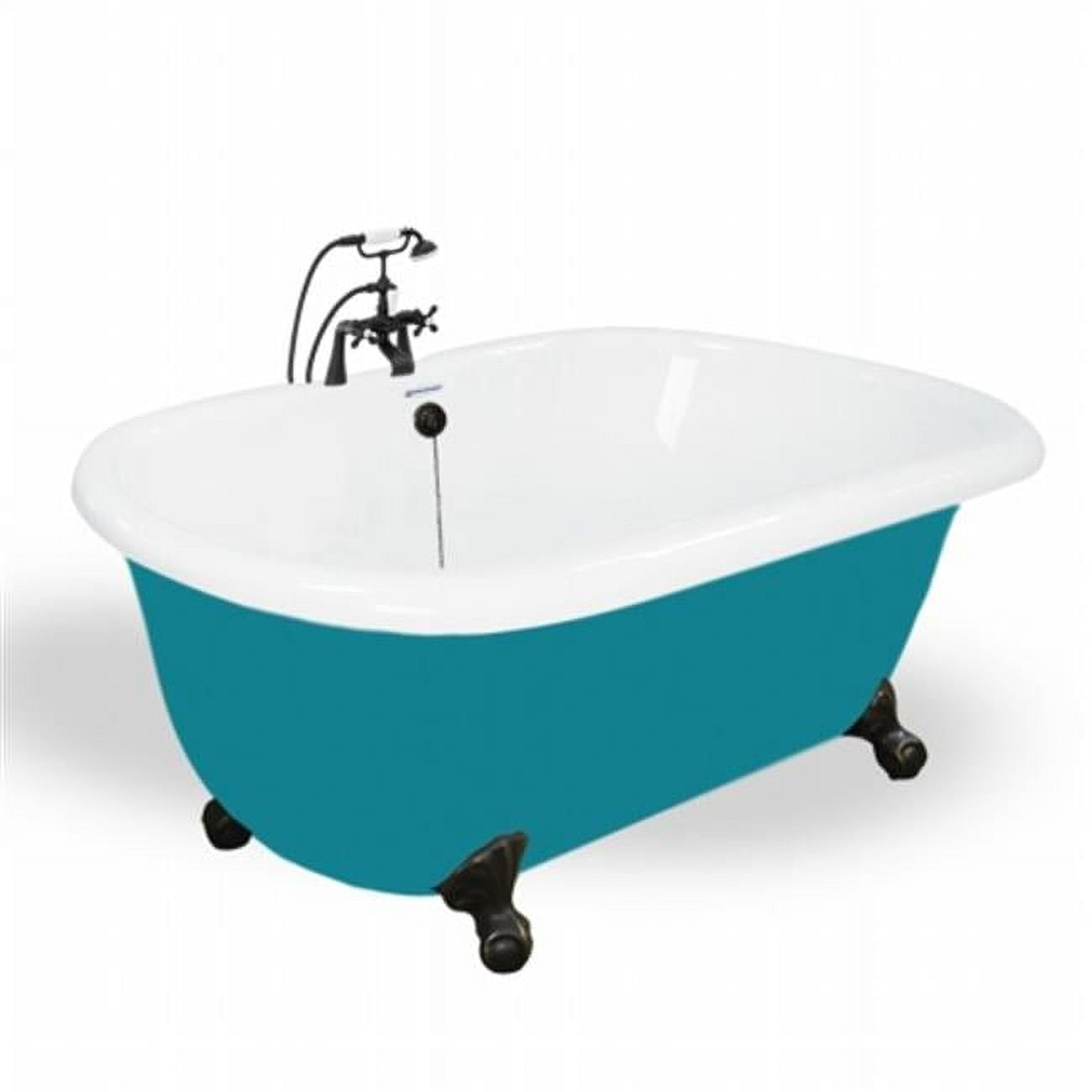 Melinda 60 in. Splash Of Color Acrastone Bath Tub, Small - Walmart.com