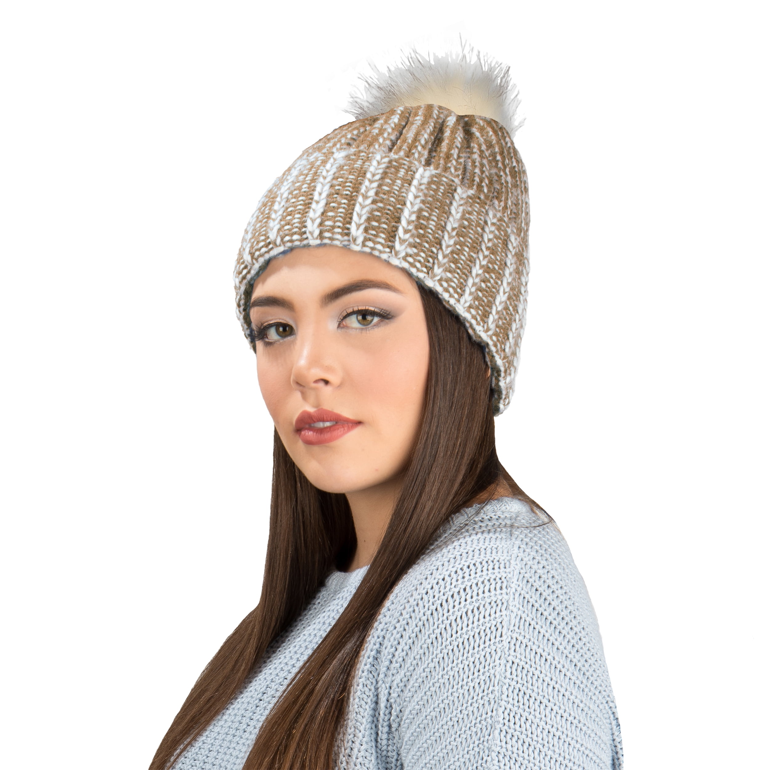 Melinda Adult Women's Warm Comfy Knitted Beanie - Walmart.com
